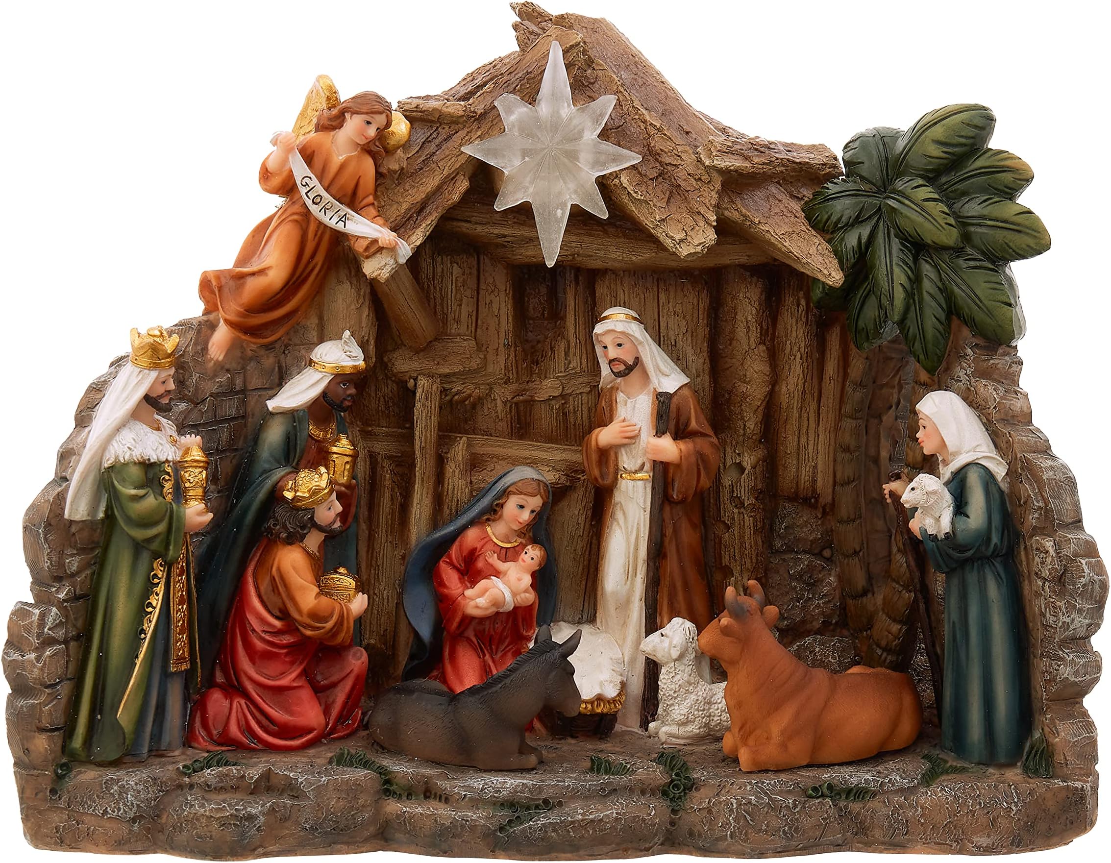 Amazon.com: Fontanini, 9 pc Italian Nativity Set, 7.5" Scale : Home ...