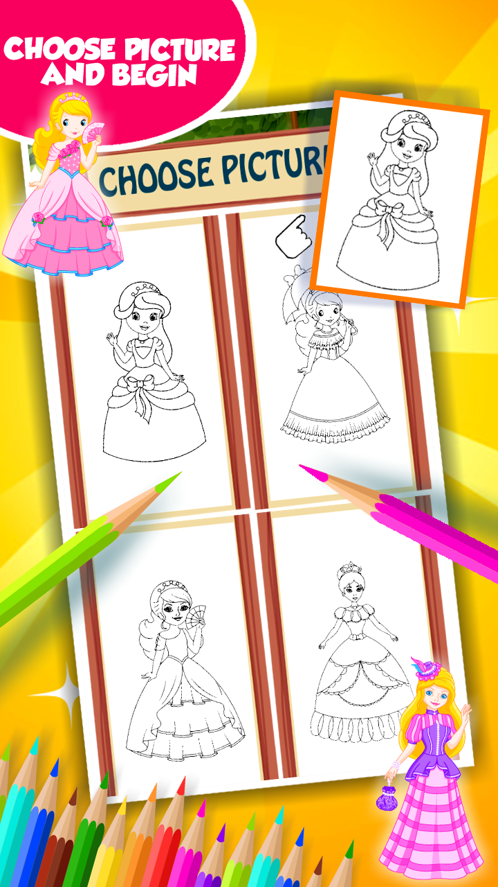 Princess Coloring Book - App on Amazon Appstore