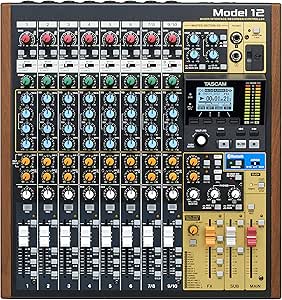 Amazon.com: Tascam Model 12 All-in-One 12-track Digital Multitrack ...