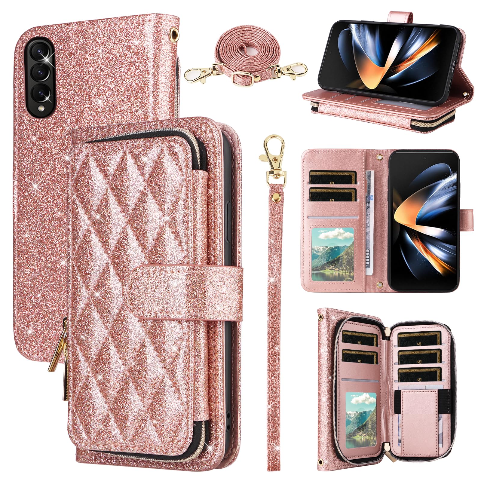 Amazon.com: Furill Wallet Case for Samsung Galaxy Z Fold 3 5G 2021 with ...