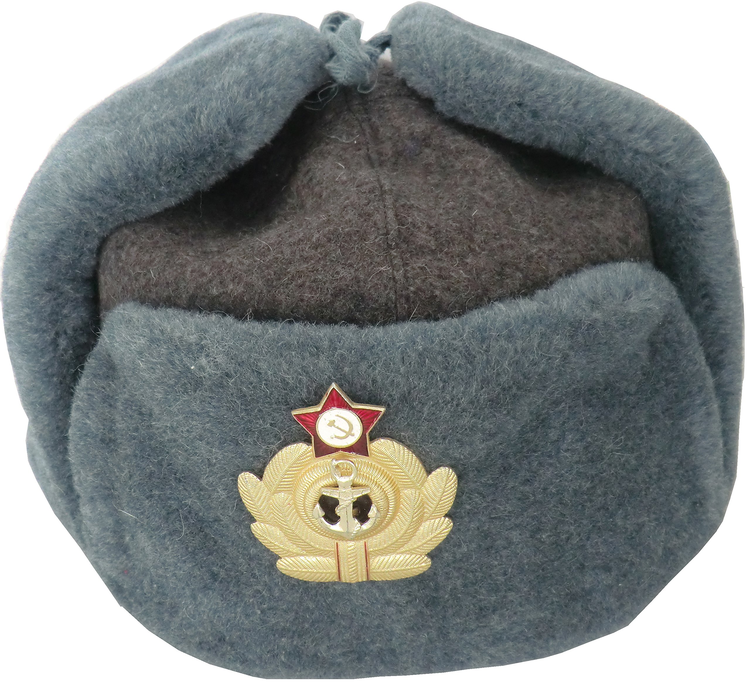 RUSSIANSTORE Russische Mütze Weiß Uschanka Wintermütze Der Sowietischen ...