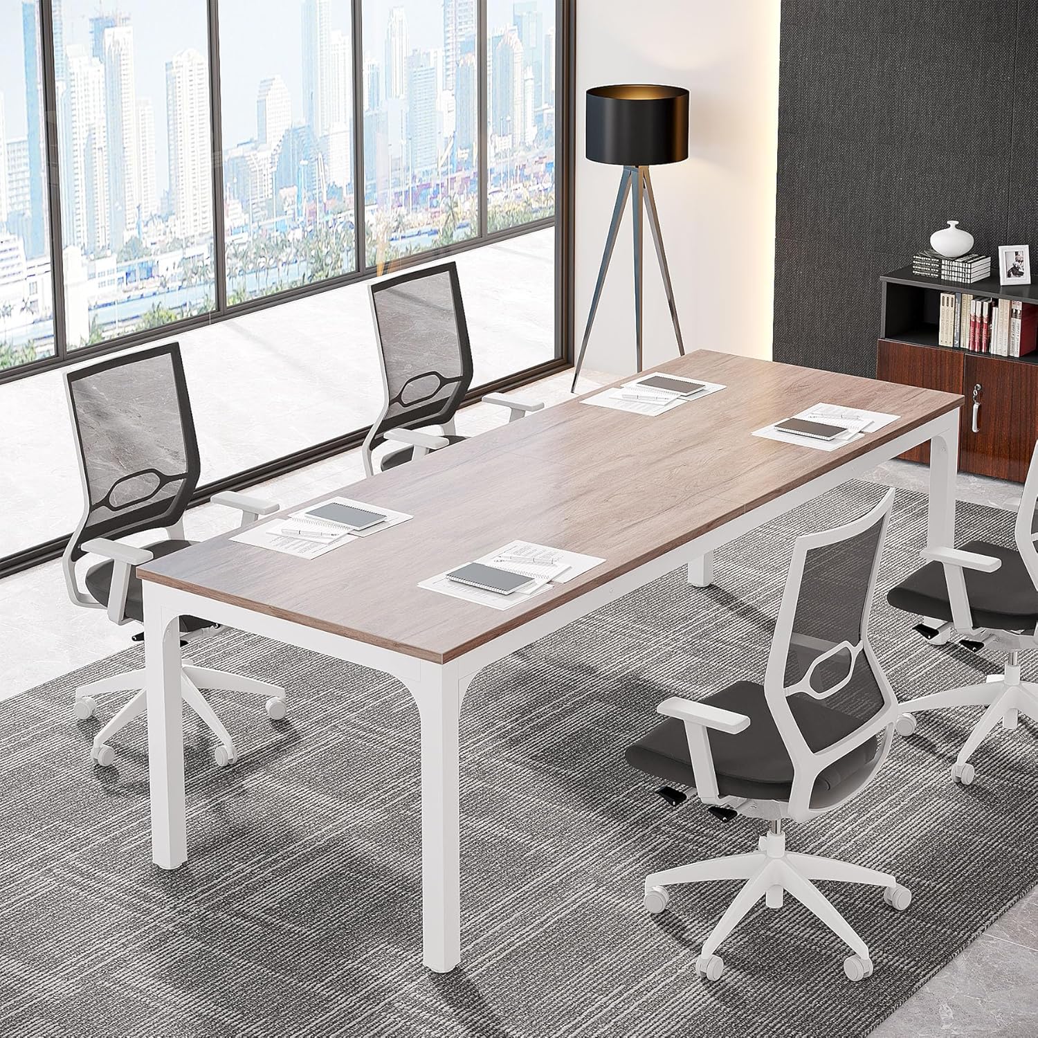 Amazon.com: Tribesigns 6.5FT Conference Table, 78.7 Inche Rectangle ...