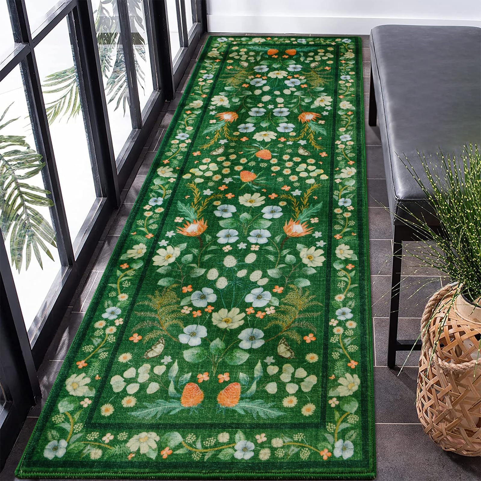 Amazon.com: Runner Rug for Bedroom 2x6 Washable Boho Area Rugs Non-Slip ...