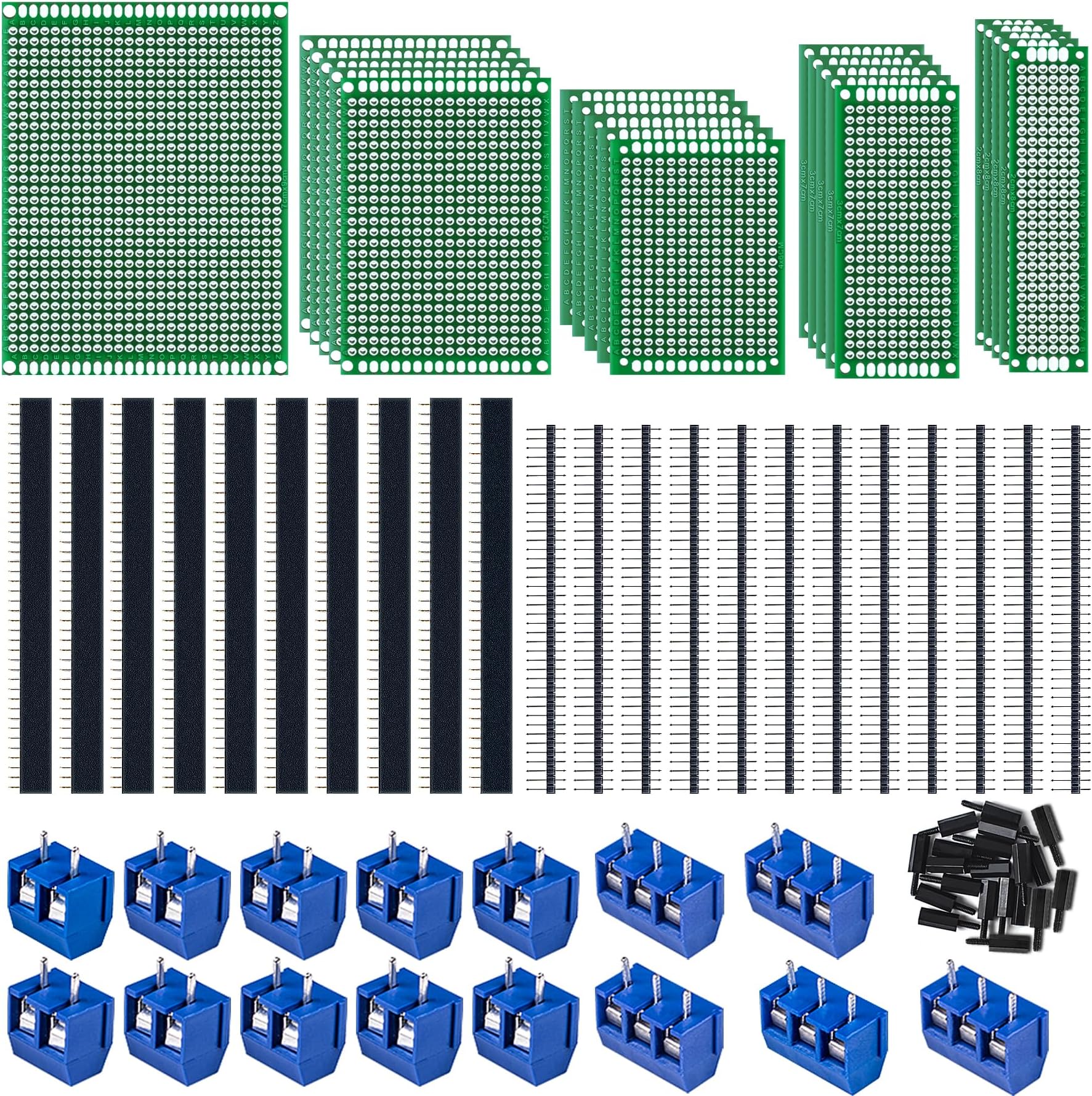 Miuzei 78 pezzi Basetta Millefori PCB, include 21 pezzi due facce PCB ...