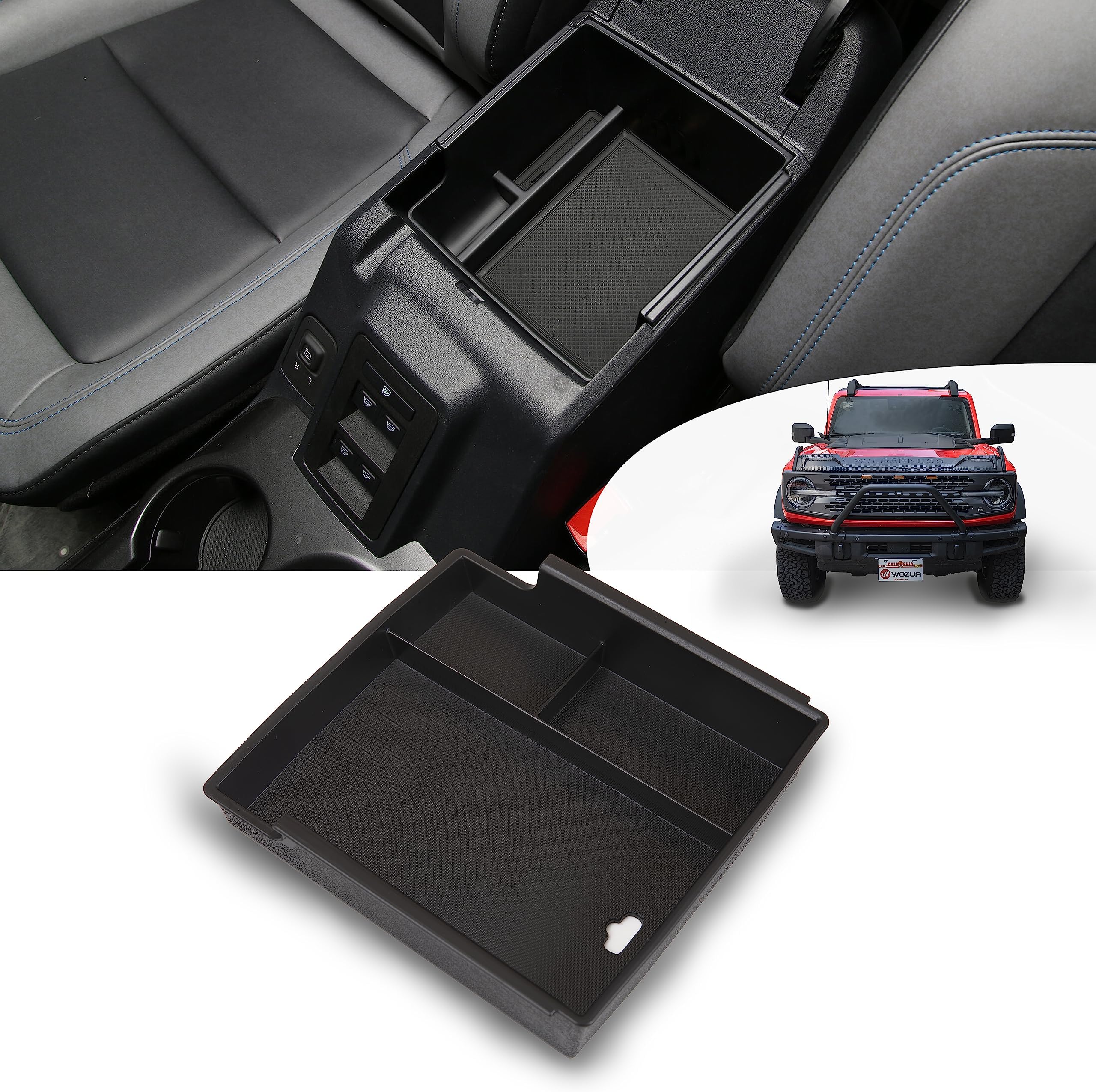 Amazon.com: MSIZOY Center Console Organizer Insert Tray Armrest ...