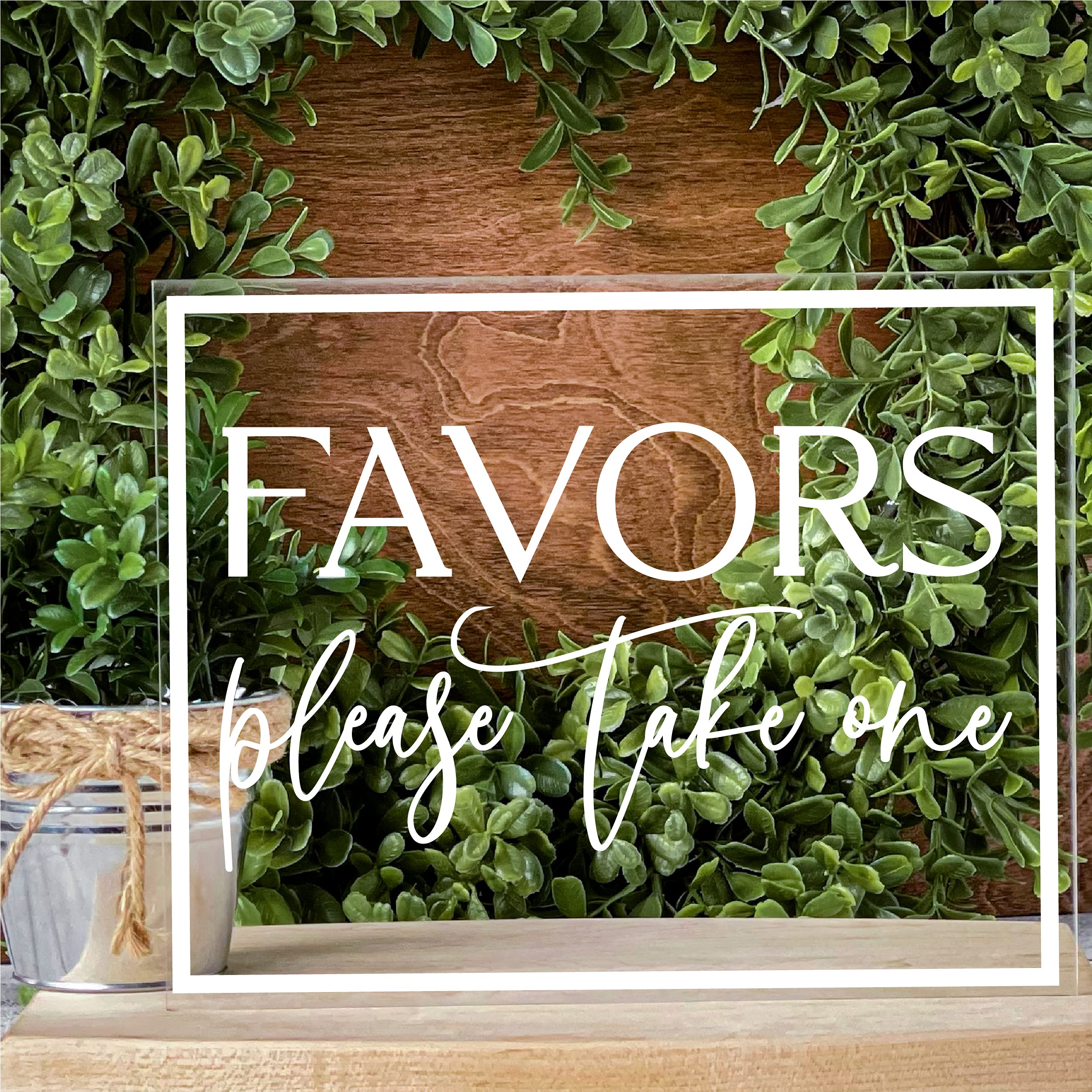 Buy Favors Please Take One Sign Acrylic Wedding Sign Bridal Shower ...