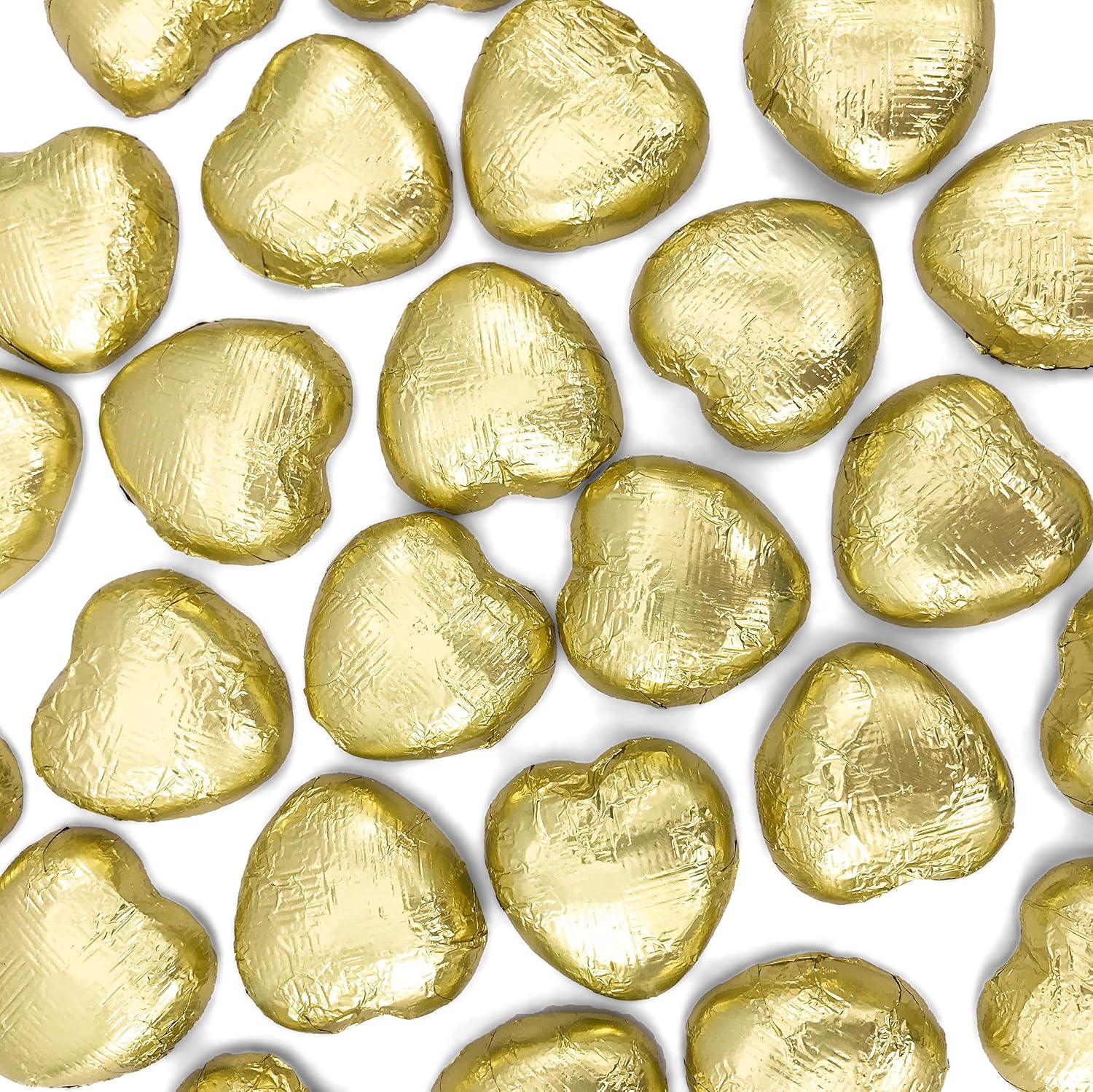 Luxury Milk Chocolate Hearts - For Wedding Favours, Anniversary, and ...