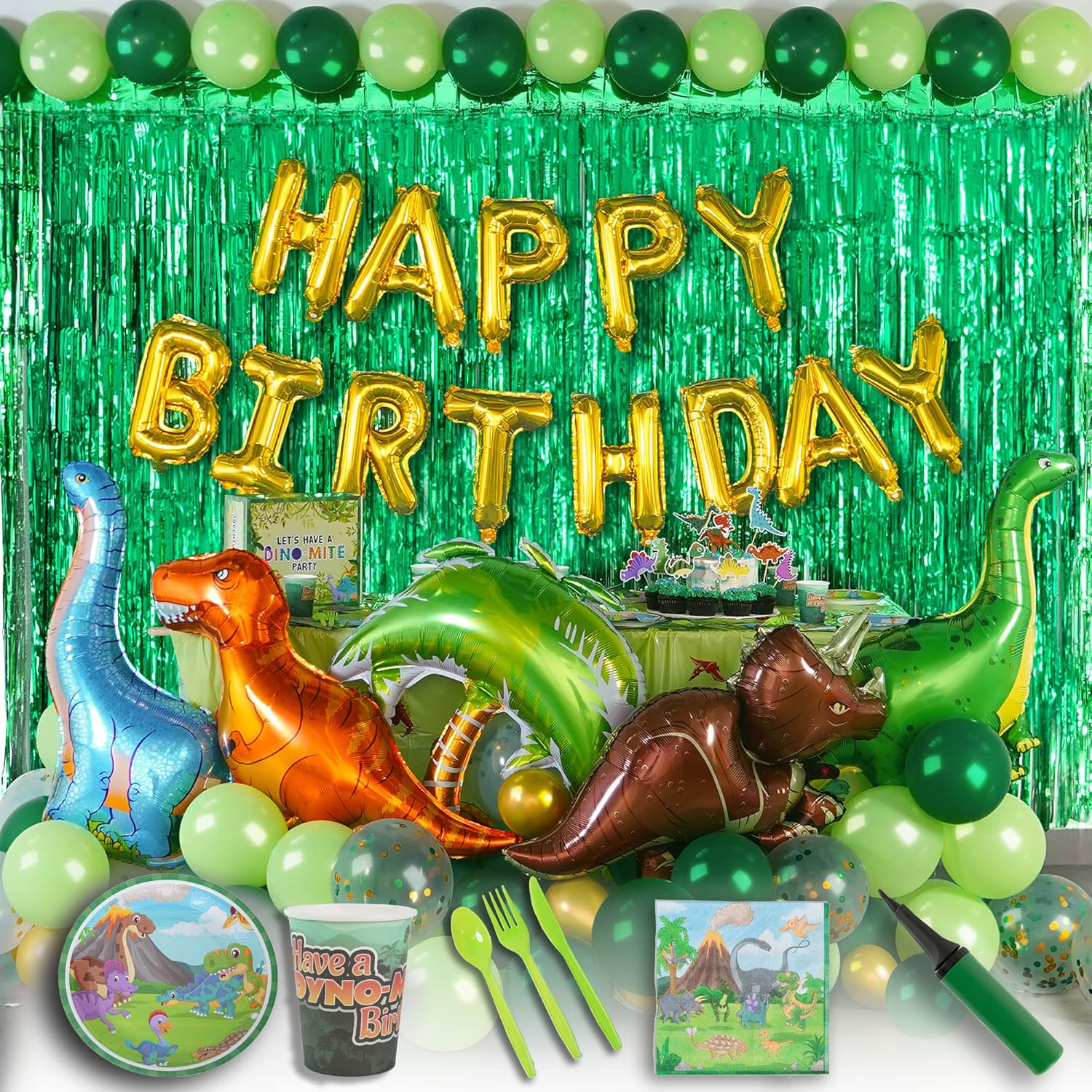 Amazon.com: Partyville Dinosaur Party Decorations - Dinosaur Birthday ...