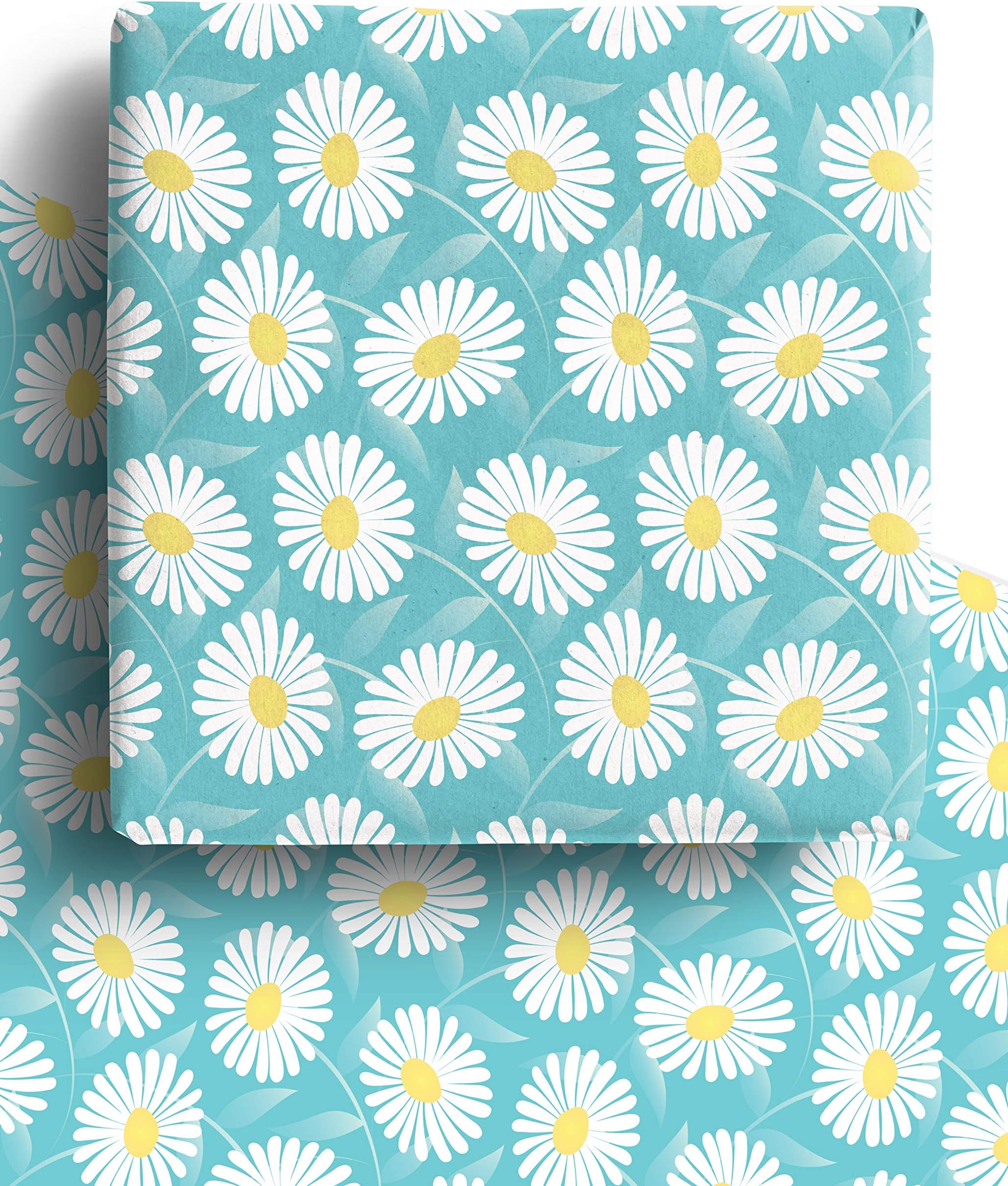 Gift Wrapping Paper Folded (6) Sheets Flower Garden Design 100% ...