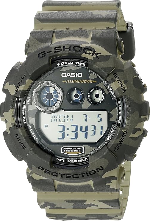 Amazon.com: G-Shock Men's GD-120CM Brown/Green : Clothing, Shoes & Jewelry