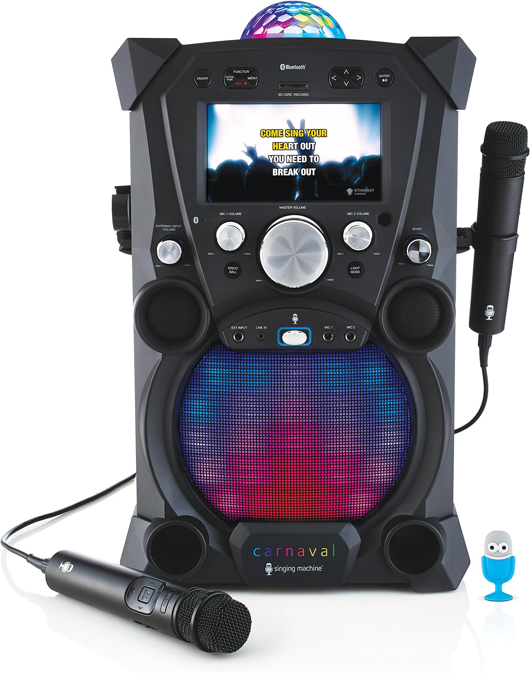 Amazon.com: Singing Machine SDL9030DB Carnaval Karaoke System : Musical ...