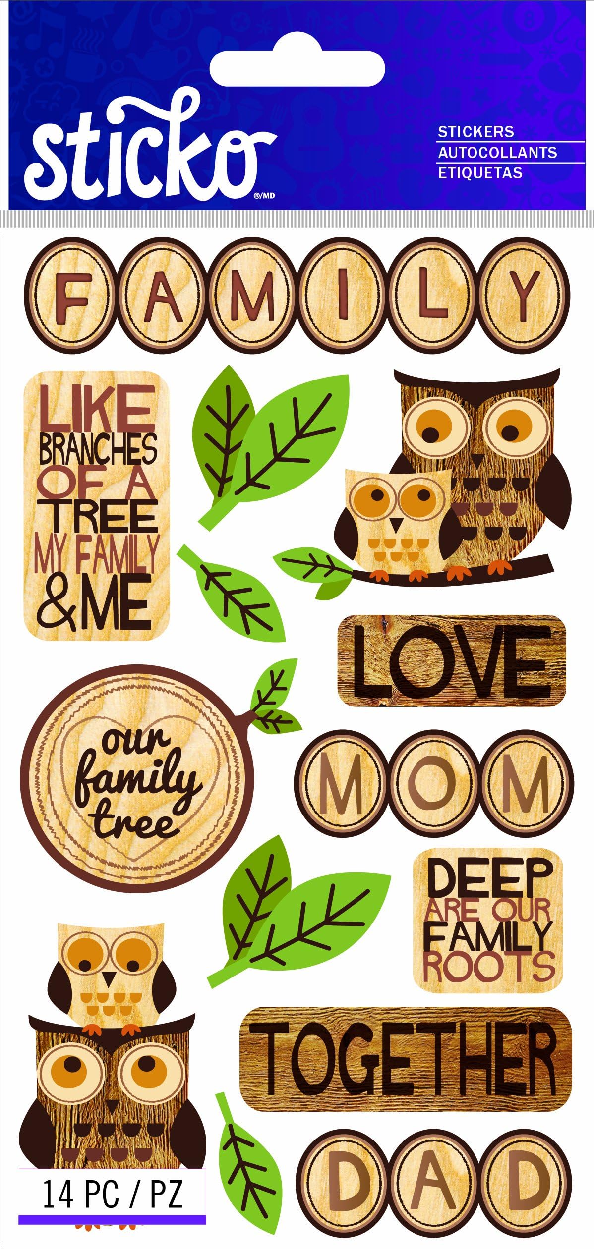 Amazon.com: Paper House Family Collection Blessed Family Clear ...