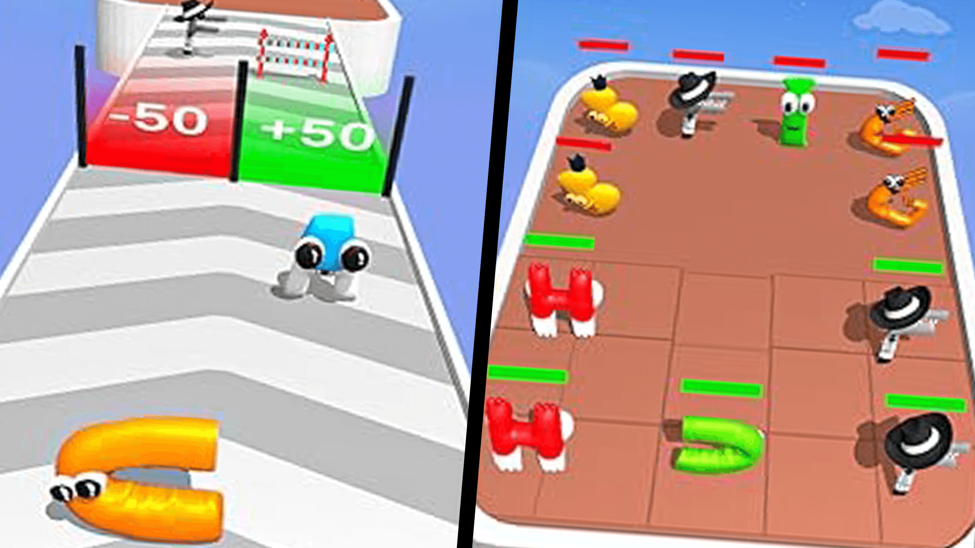 Merge Alphabet Squad Rush! AFH Letter Run & Fusion Fight Master - A to ...