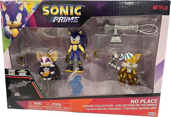 Sonic Prime Pack 3 Figurines et 2 Accessoires : Amazon.fr: Jeux et Jouets