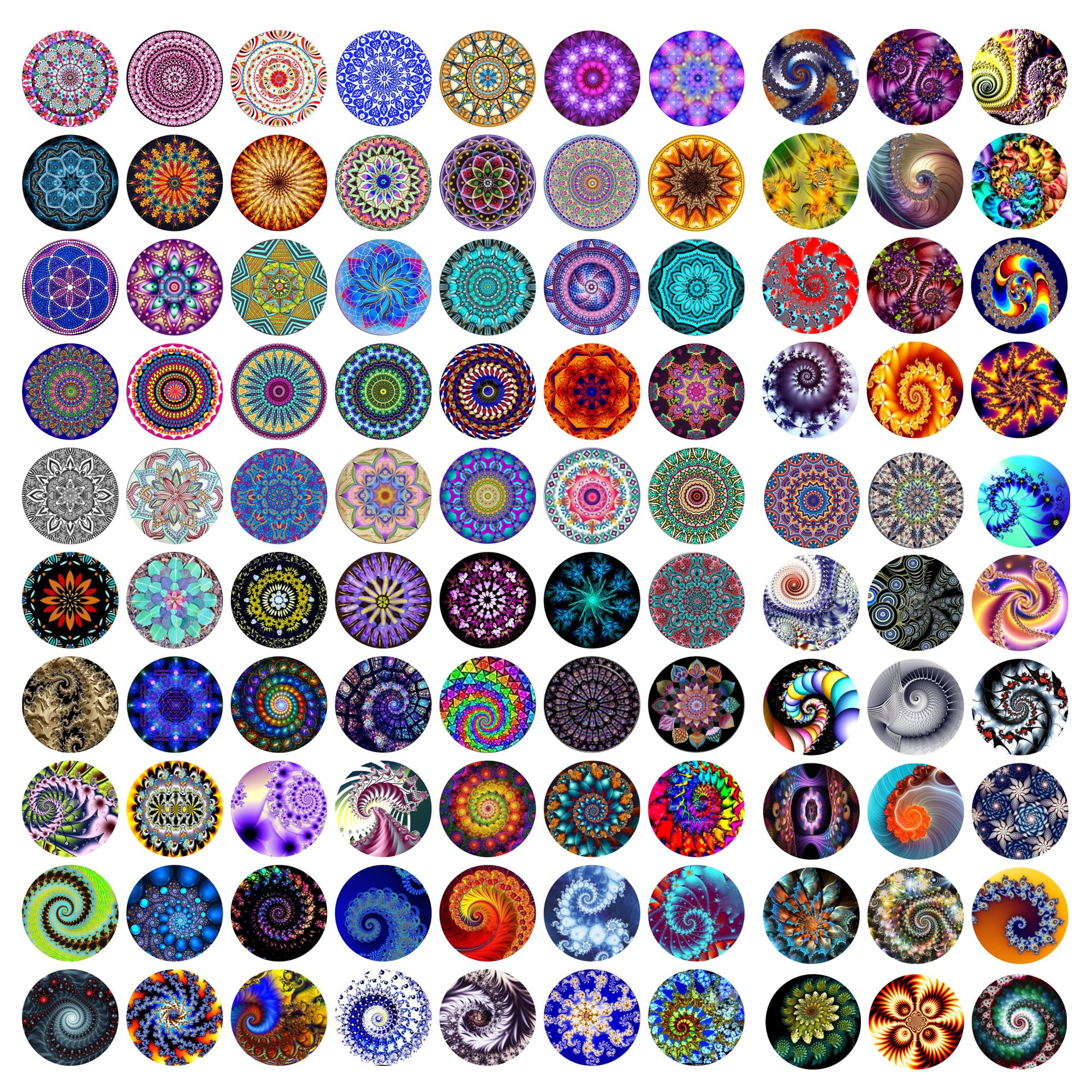 Amazon.com: 100PCS 25 mm Glass Cabochons Printed Glass Dome Cabochons ...