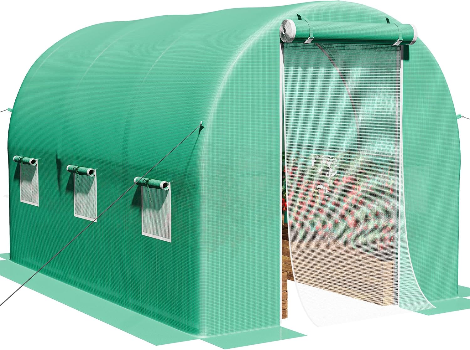 Amazon.com : YITAHOME 10x6.5x6.5ft Greenhouses Large Walk-in Green ...