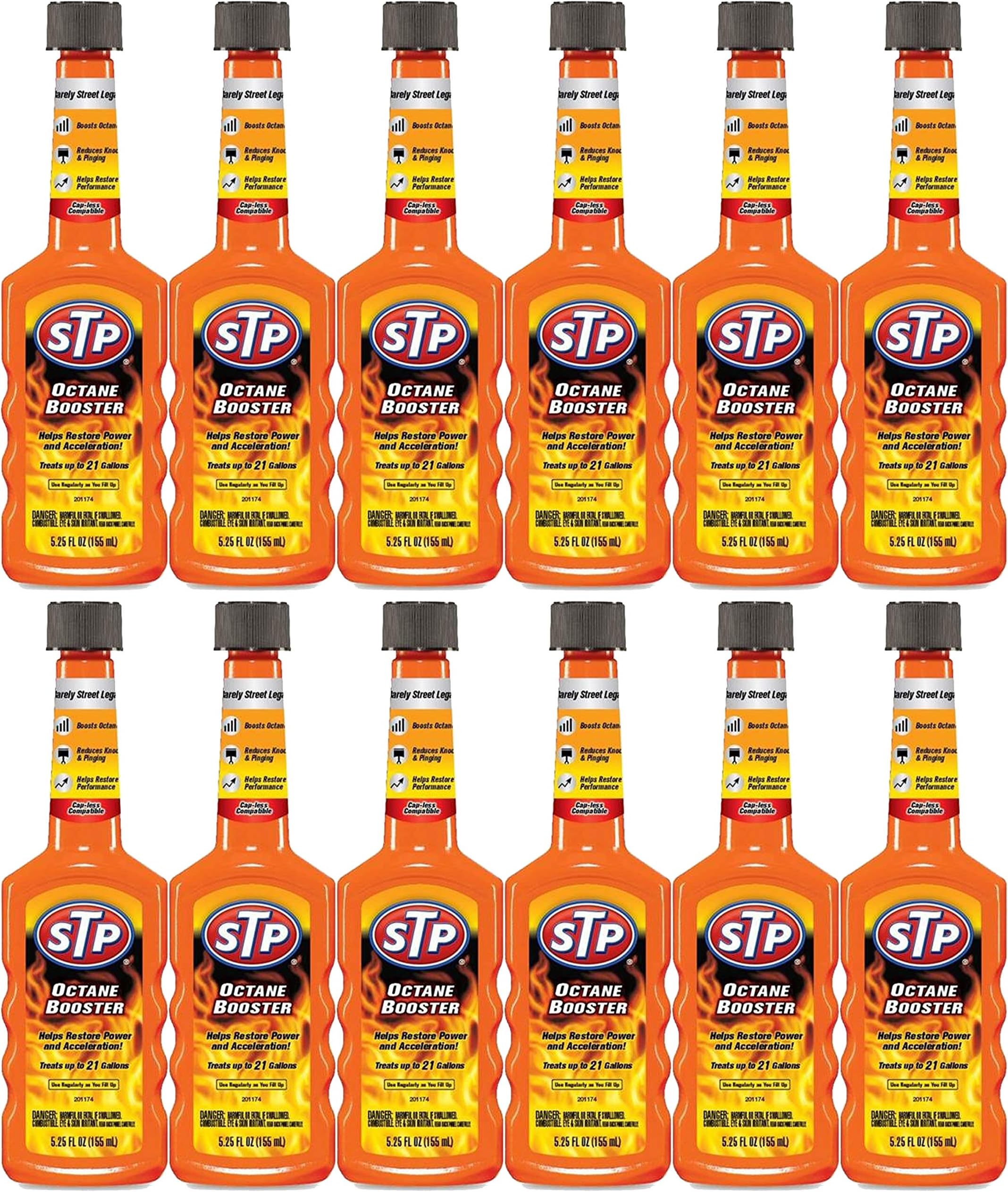 STP 78574-12PK Octane Booster - 5.25 fl. oz., (Pack of 12), Octane ...