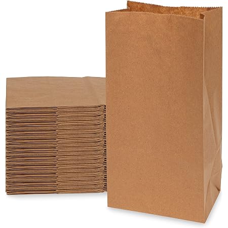 Amazon.com: BagDream Paper-Lunch-Bags-4Lb-Bulk: Brown Paper Bags 500Pcs ...