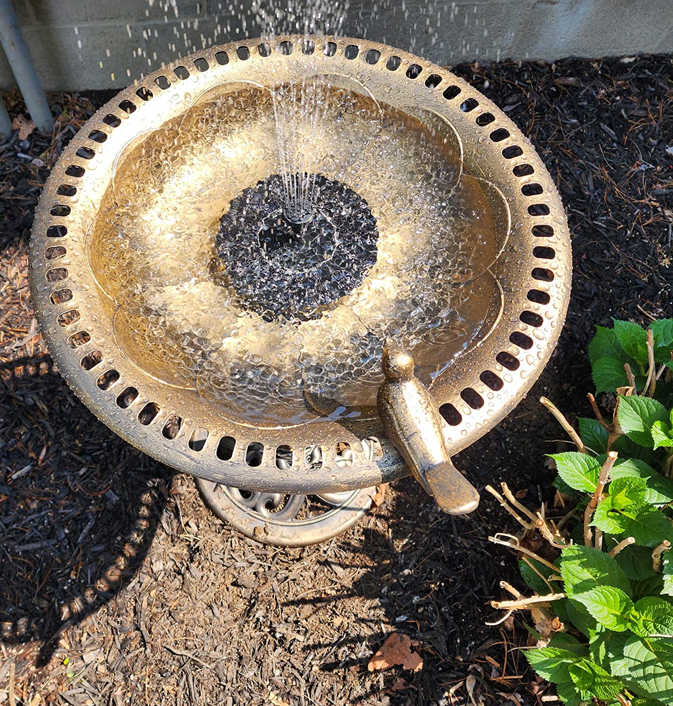 Amazon.com: Solar Fountain, Solar Water Fountain with 6 Nozzles and ...