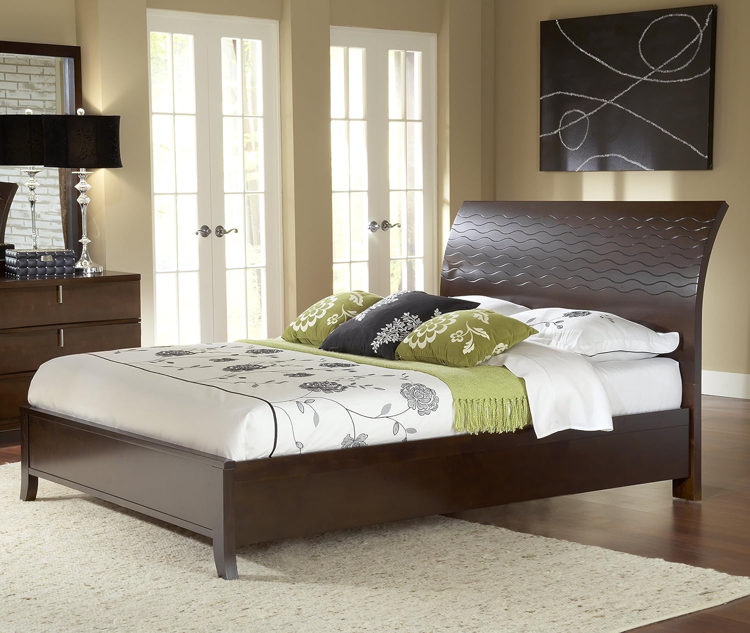 Amazon.com: Modus Furniture Legend Platform Bed, Wood, Chocolate Brown ...