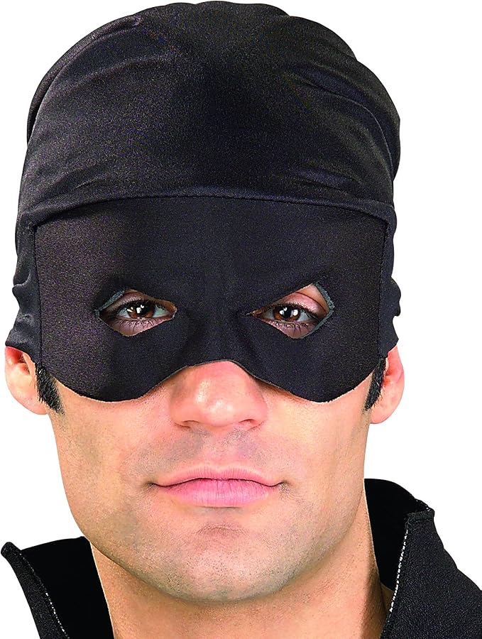 Amazon.com: Rubie's Men's Zorro Adult Bandana and Eye Mask, Black, One ...