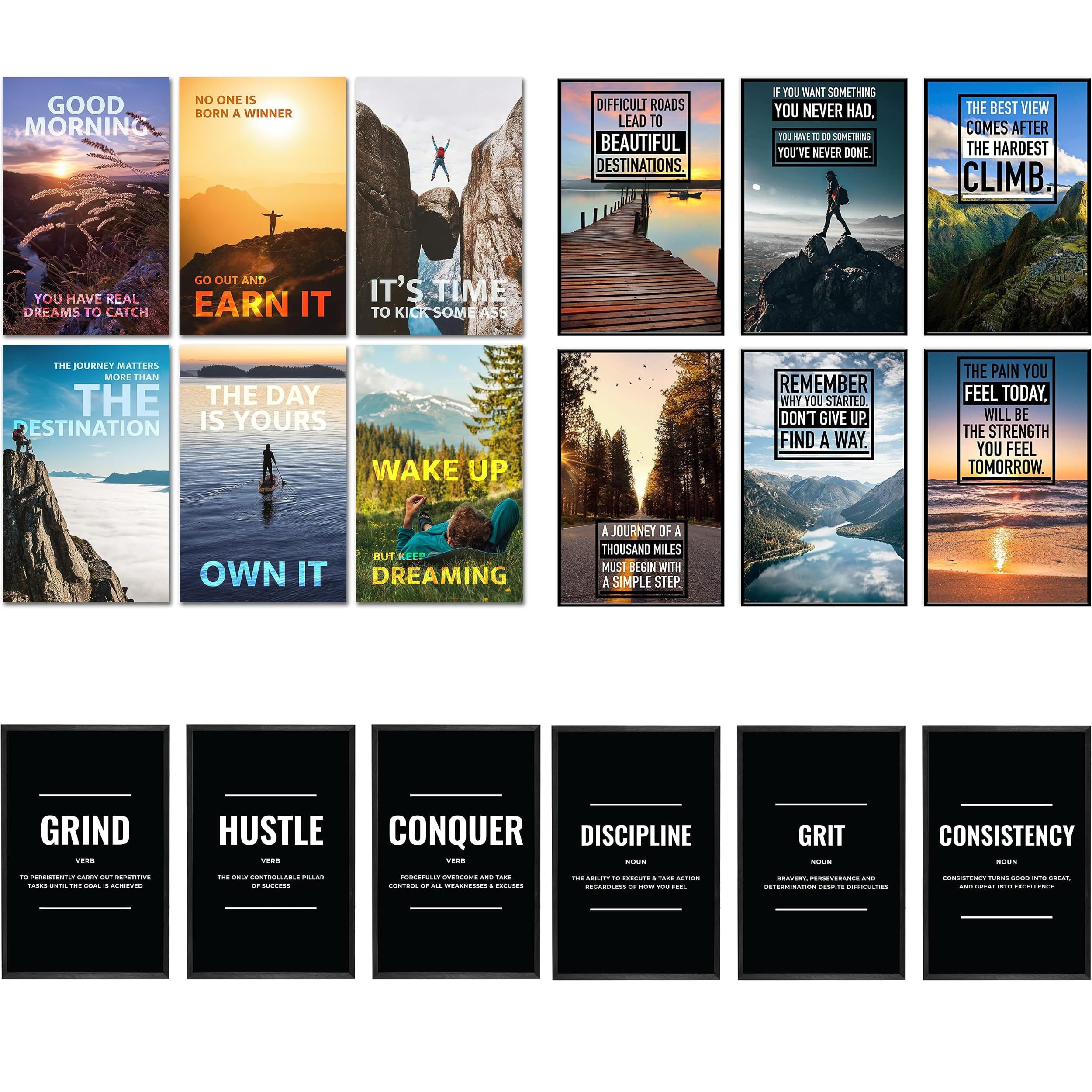 Buy Throwback Traits Motivational Wall Art For Office - 18 s With ...