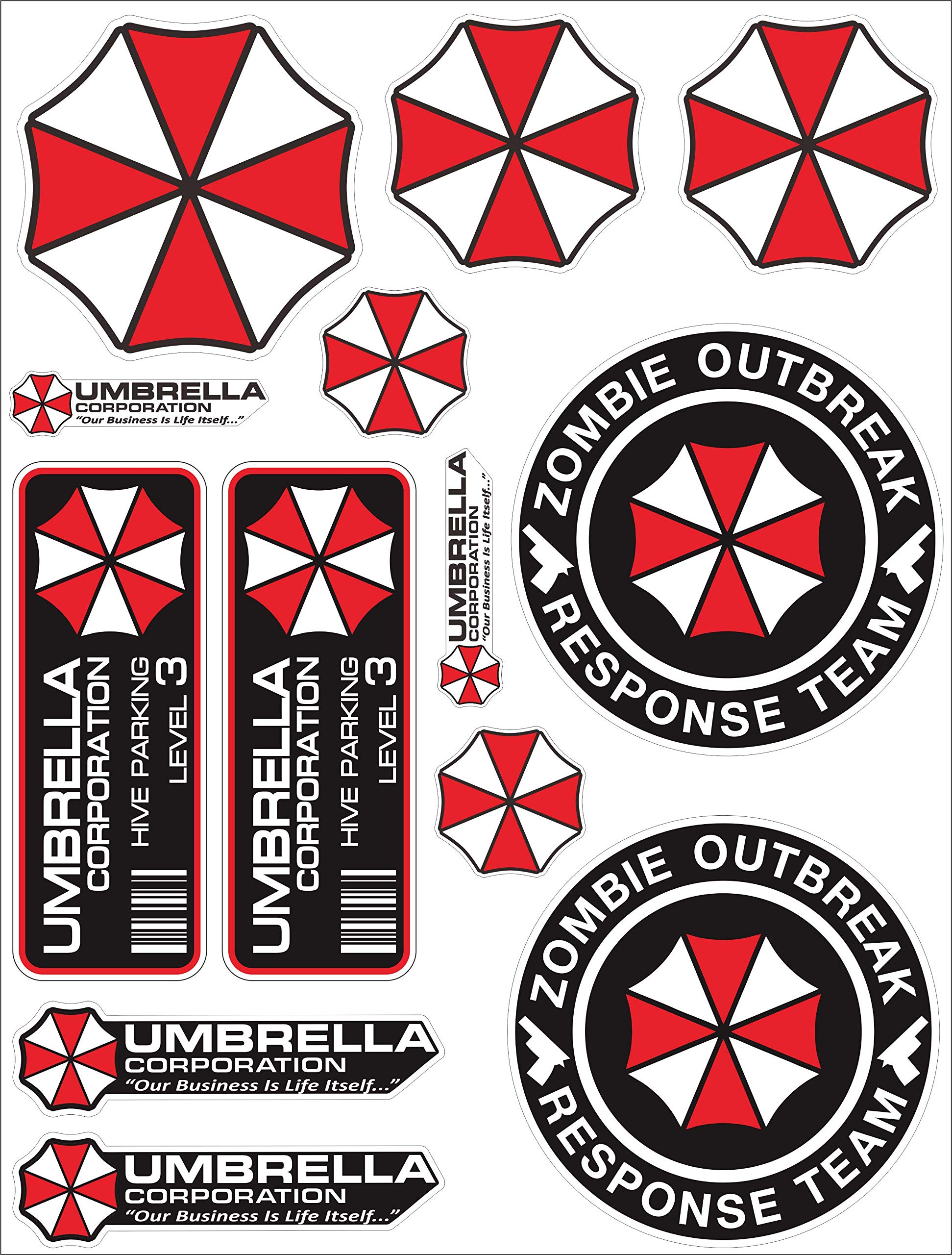 Amazon.com - 13 pcs Umbrella Corporation Sticker Set Decal Calcomanias ...