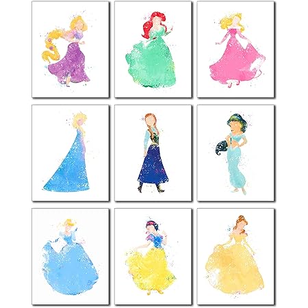 Amazon.com: Disney Princess Kids (Set Two - 6 Prints): Posters & Prints