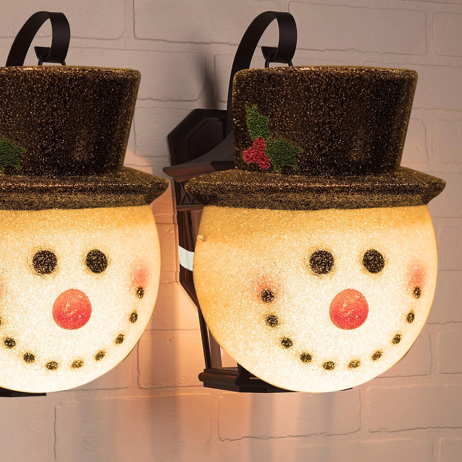 Amazon.com : FUNPENY 2 Pack Snowman Christmas Porch Light Covers 12 ...