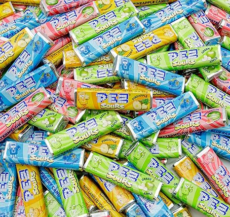 Amazon.com : PEZ Candy Refill Rolls 2 lb – Bulk Bag, Assorted Sour ...