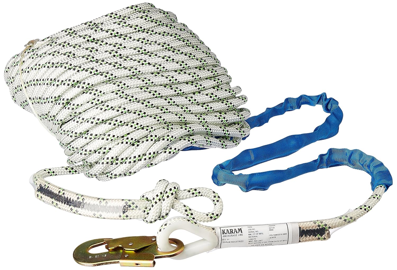 Karam Karnmentle Rope PN-950K - White, Length 50 m : Amazon.in ...