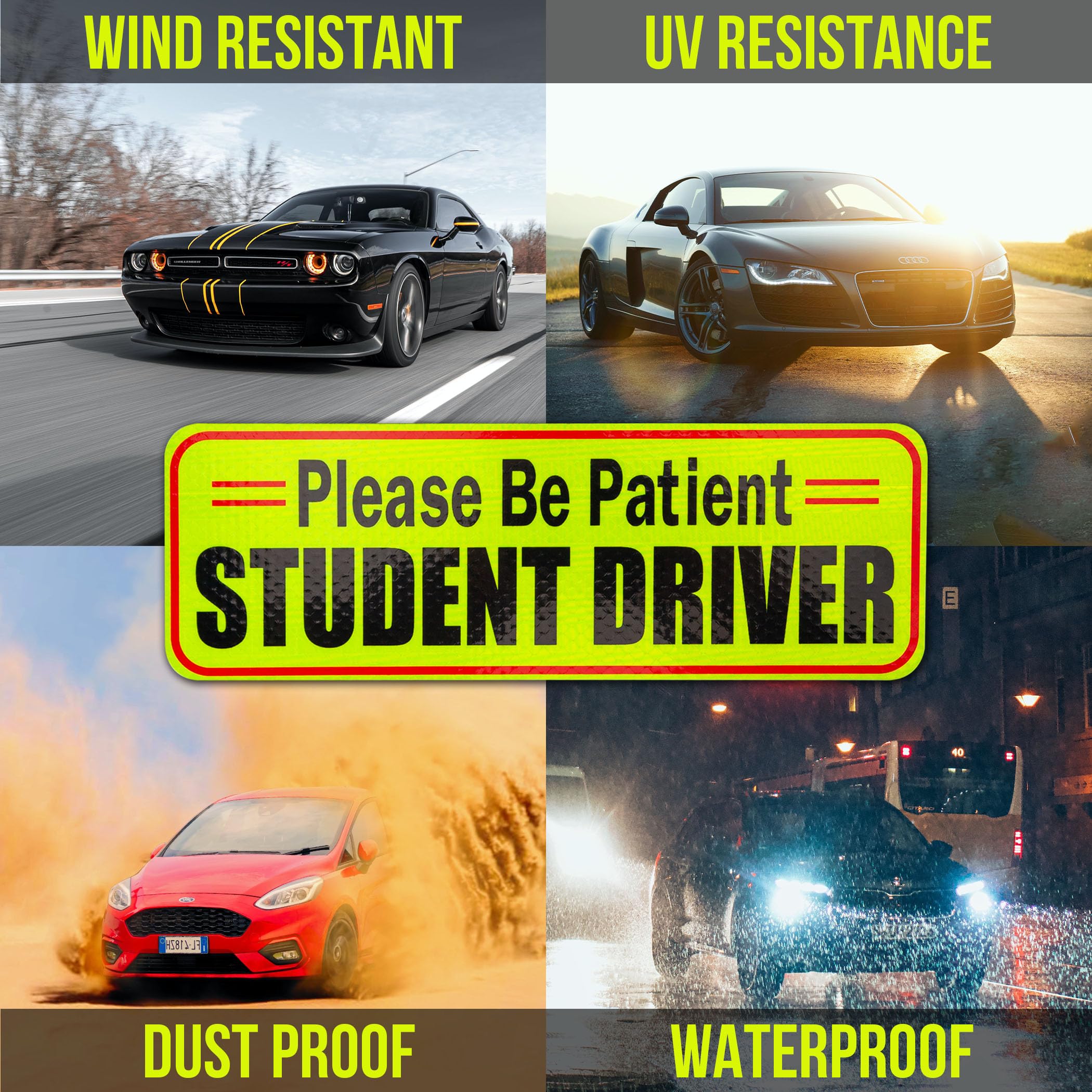 Snapklik.com : Student Driver Magnet For Car,Please Be Patient Student ...