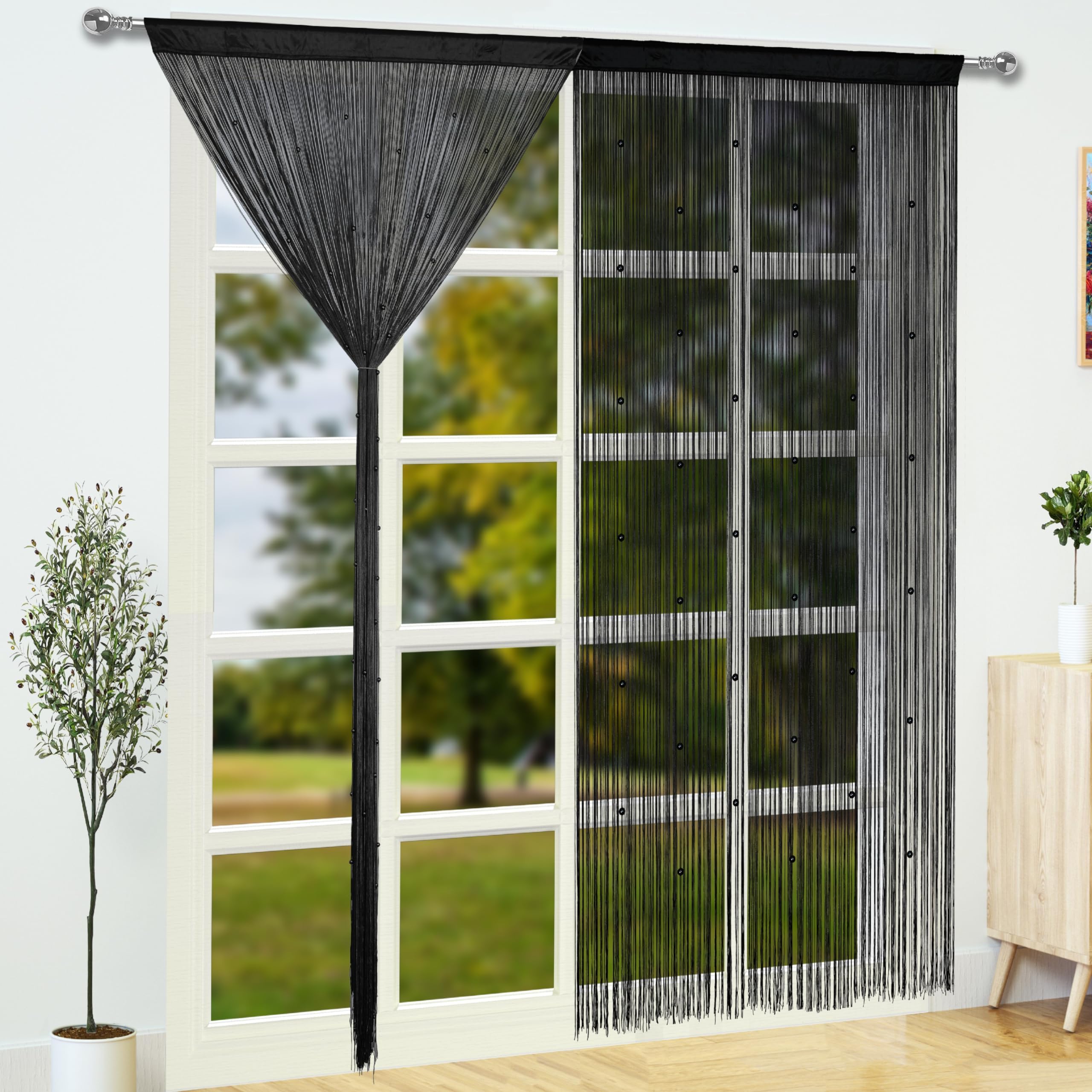 Amazon.com: YaoYue Beaded Curtain Door String Curtains for Doorways ...