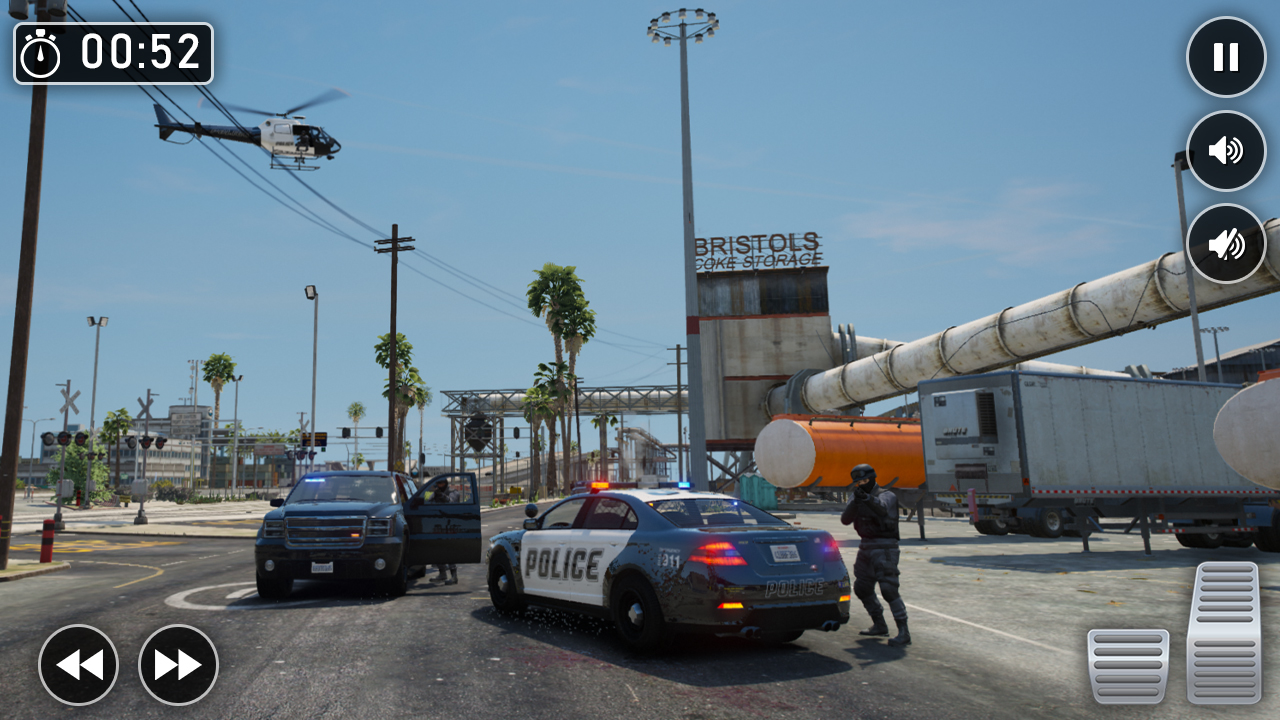 Urban Car Cop Chase Open World Police Simulator Game: Us Cop Officer Vs ...