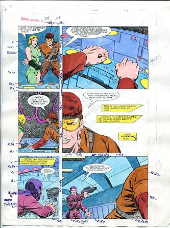 Amazon.com: Justice Machine #24 Page #24 1988 Original Color Guide ...