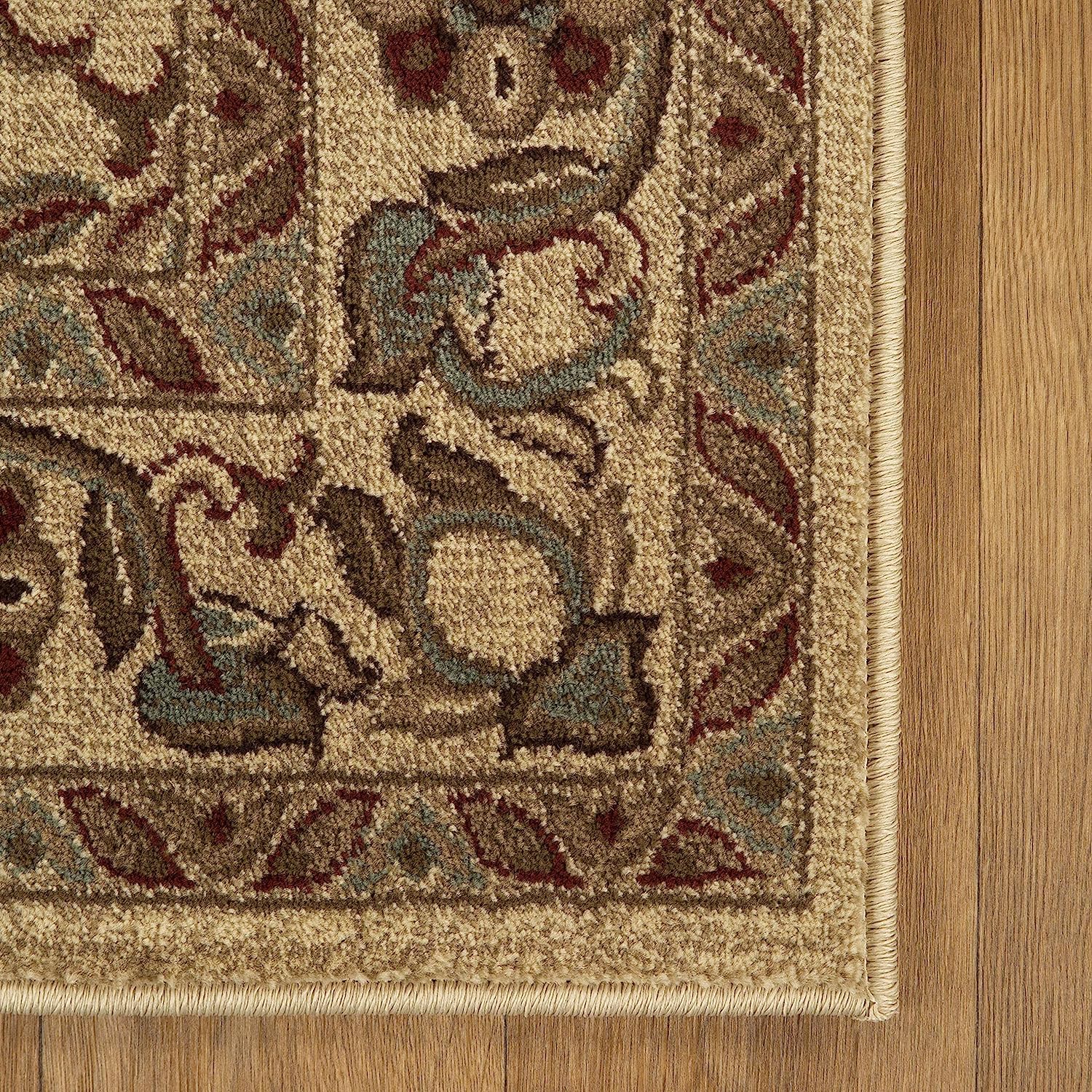 Superior Indoor Area Rug, Jute Backed Rugs for Bedroom, Living/Dining ...