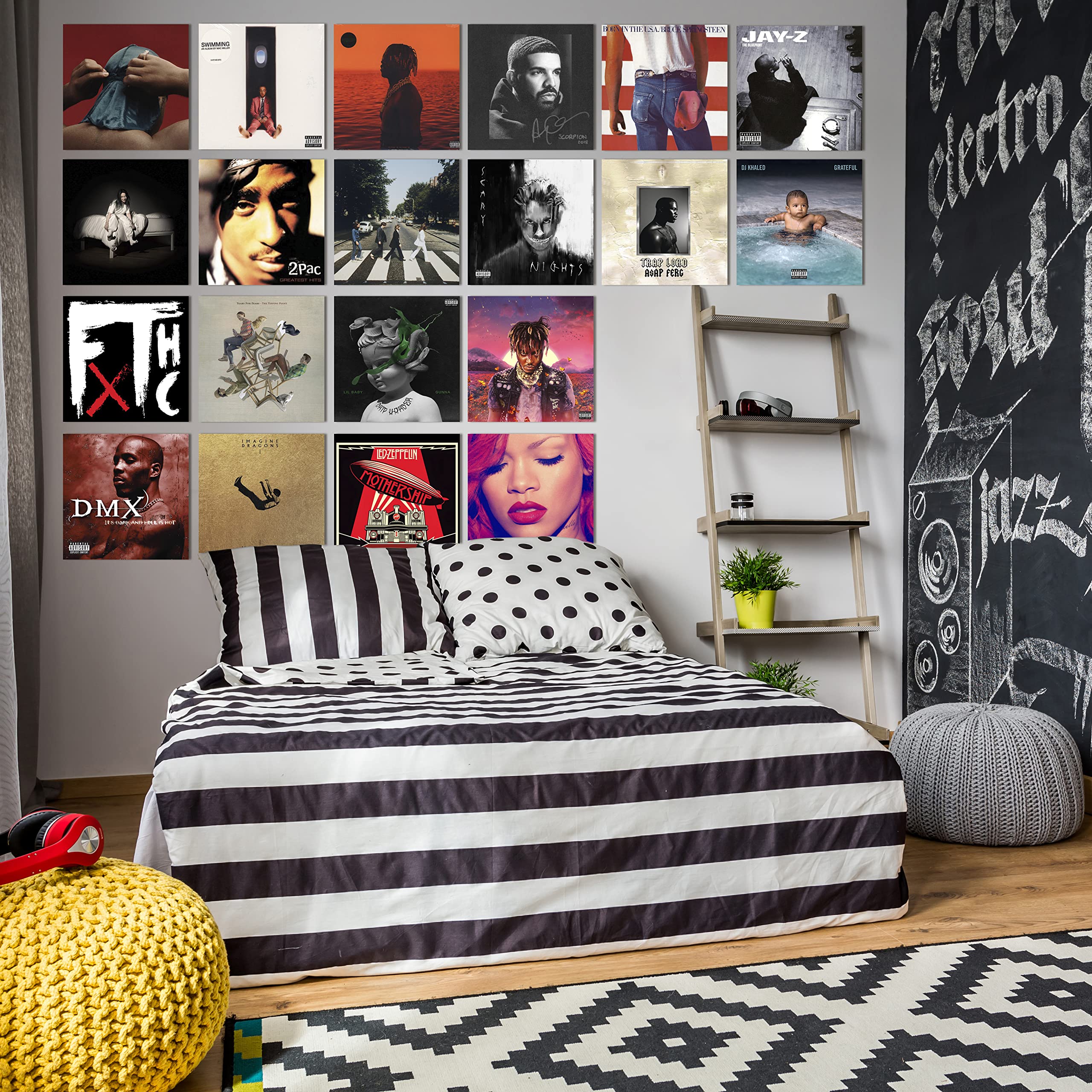 Buy 100 Pcs Album Cover Aesthetic Pictures Wall Collage Kit, Album ...