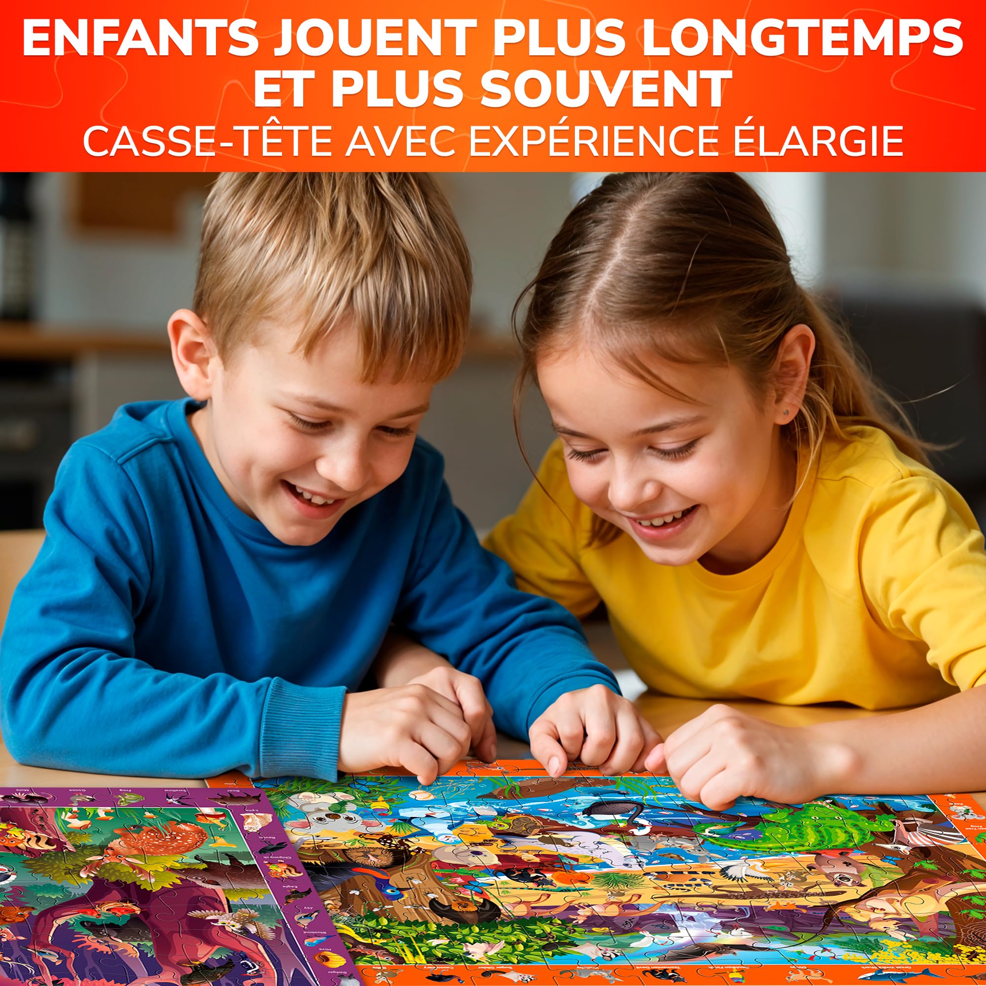 Jeu Cherche Et Trouve Puzzles Enfants 4-8 Ans QUOKKA - 4x100 Pièces Vie ...