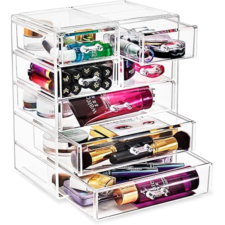 Amazon.com: ZHIAI Clear Makeup Organizer for Vanity - Organize Your ...