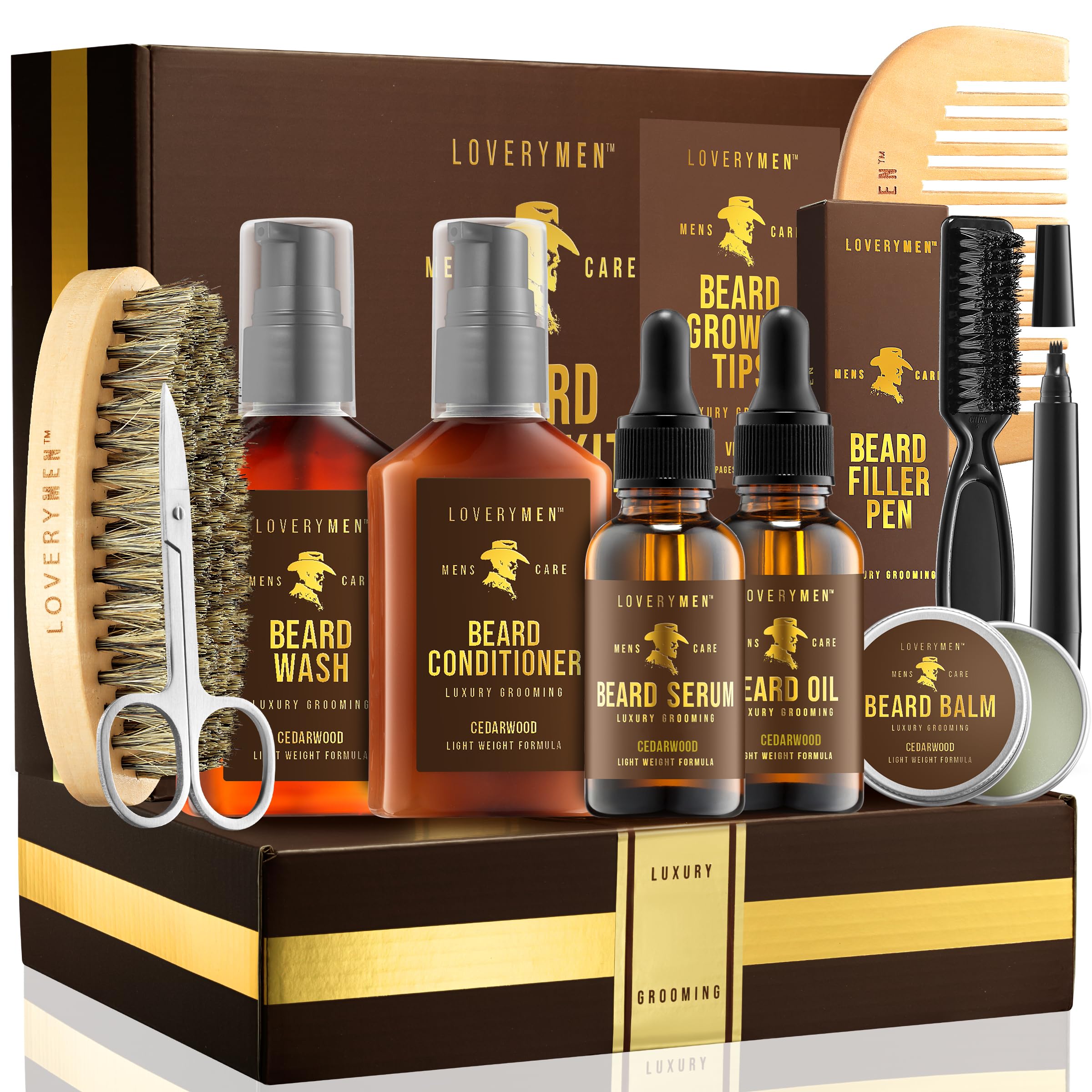 Amazon.com : Valentines Mens Gifts for Him, Ultimate Beard Care Kit ...