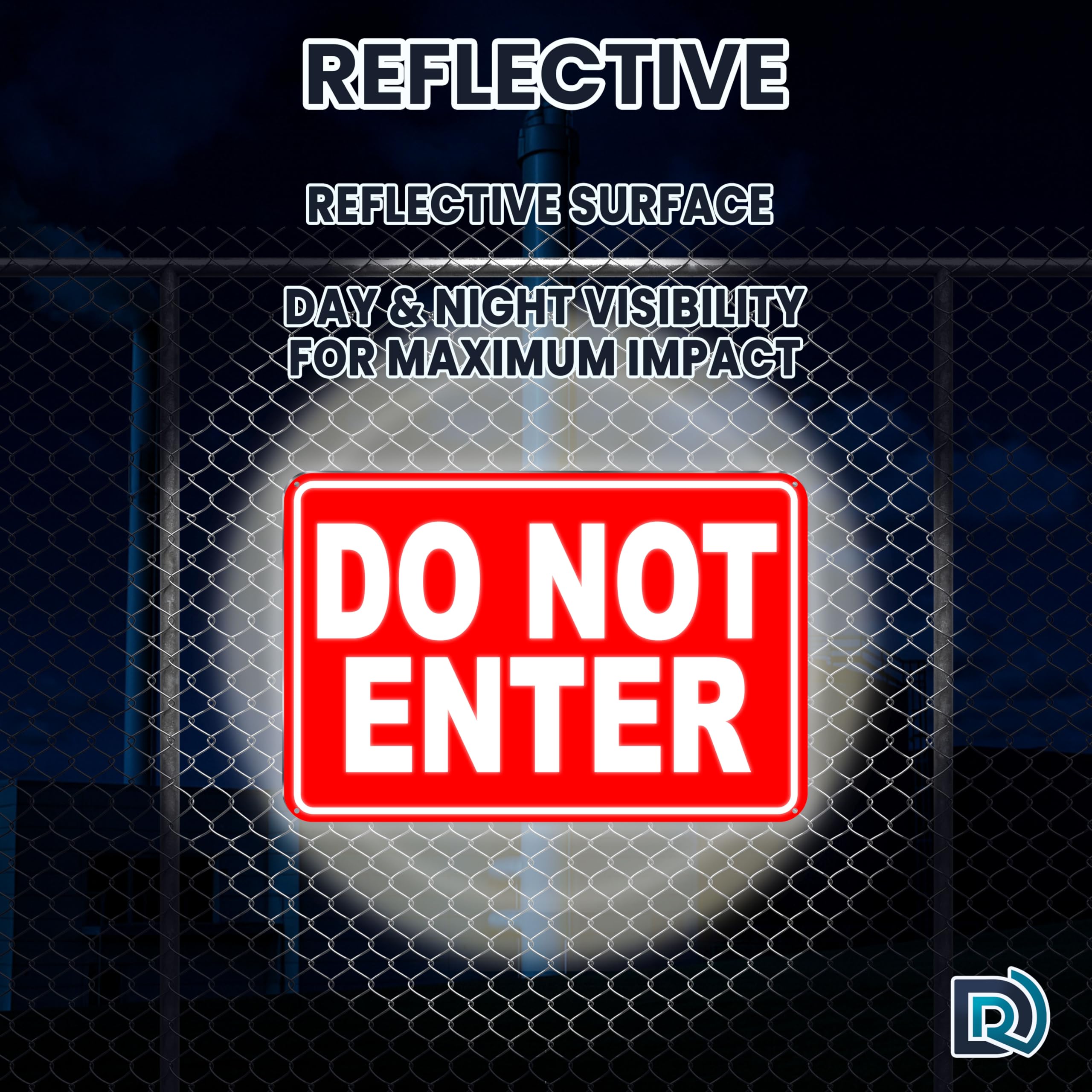 Snapklik.com : Do Not Enter Sign 8x12 Inch Reflective Aluminum, No ...