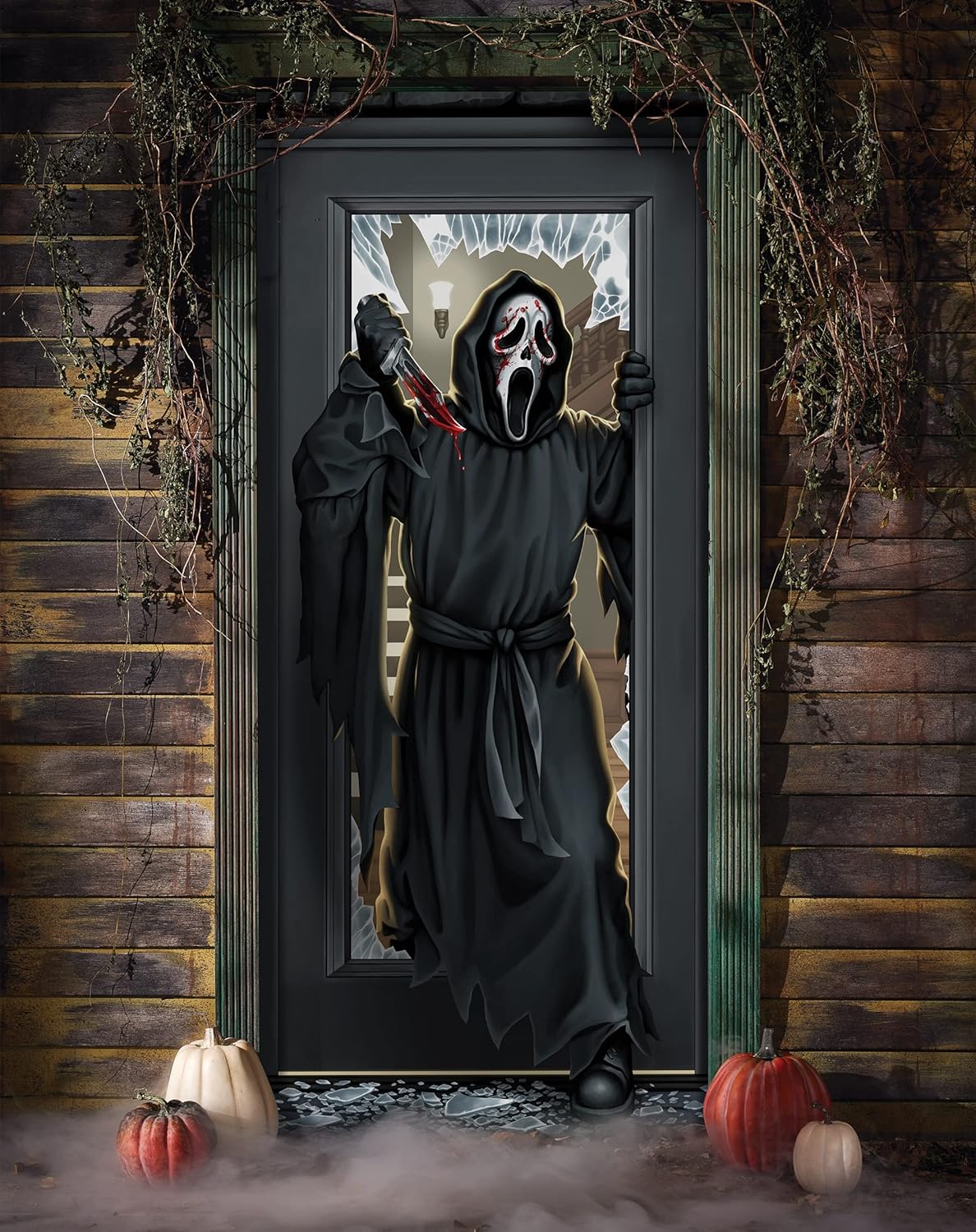 Amazon.com: Spirit Halloween Ghost Face® Door Cover | Officially ...