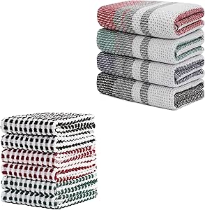 Amazon.com: SALAS Dish Towels Cloths Rags Sets for Kitchen Drying ...