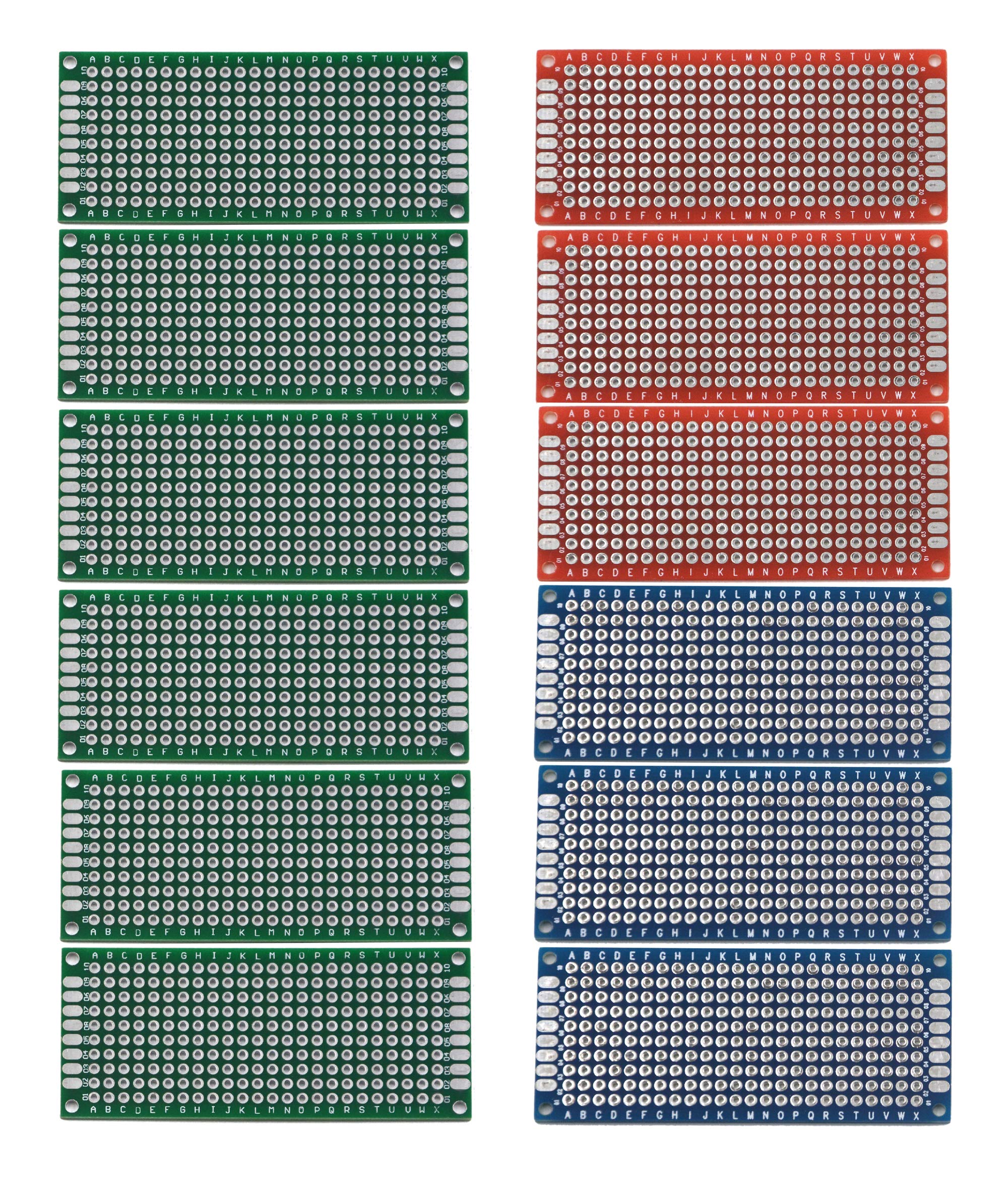 Amazon.com: LAMPVPATH (Pack of 12) PCB Prototype Board, Double Sided ...