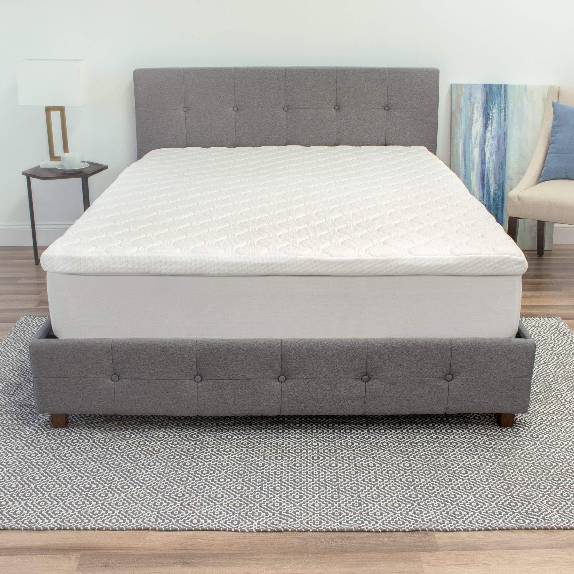 Amazon.com: BioPEDIC Hybrid Micro Coil and Memory Foam Mattress Topper ...