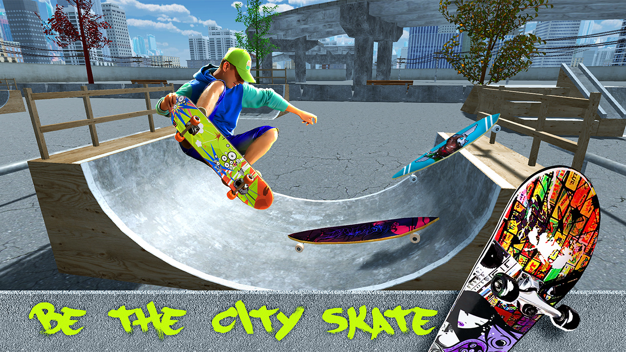 Skate Park Construct & Build Simulator: City Skater Performing ...