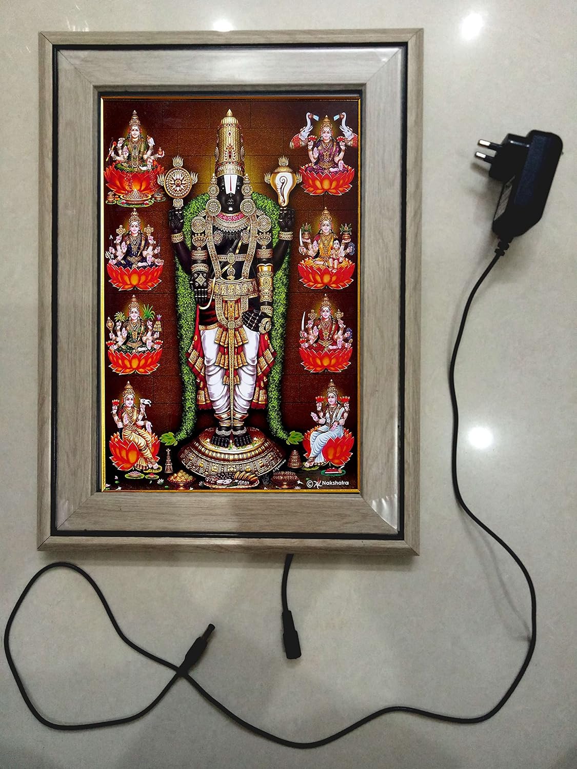 ANSHUL Internet, TIRUPATI BALA JI LED Photo Frame,Size- 11.5 * 15.5 ...