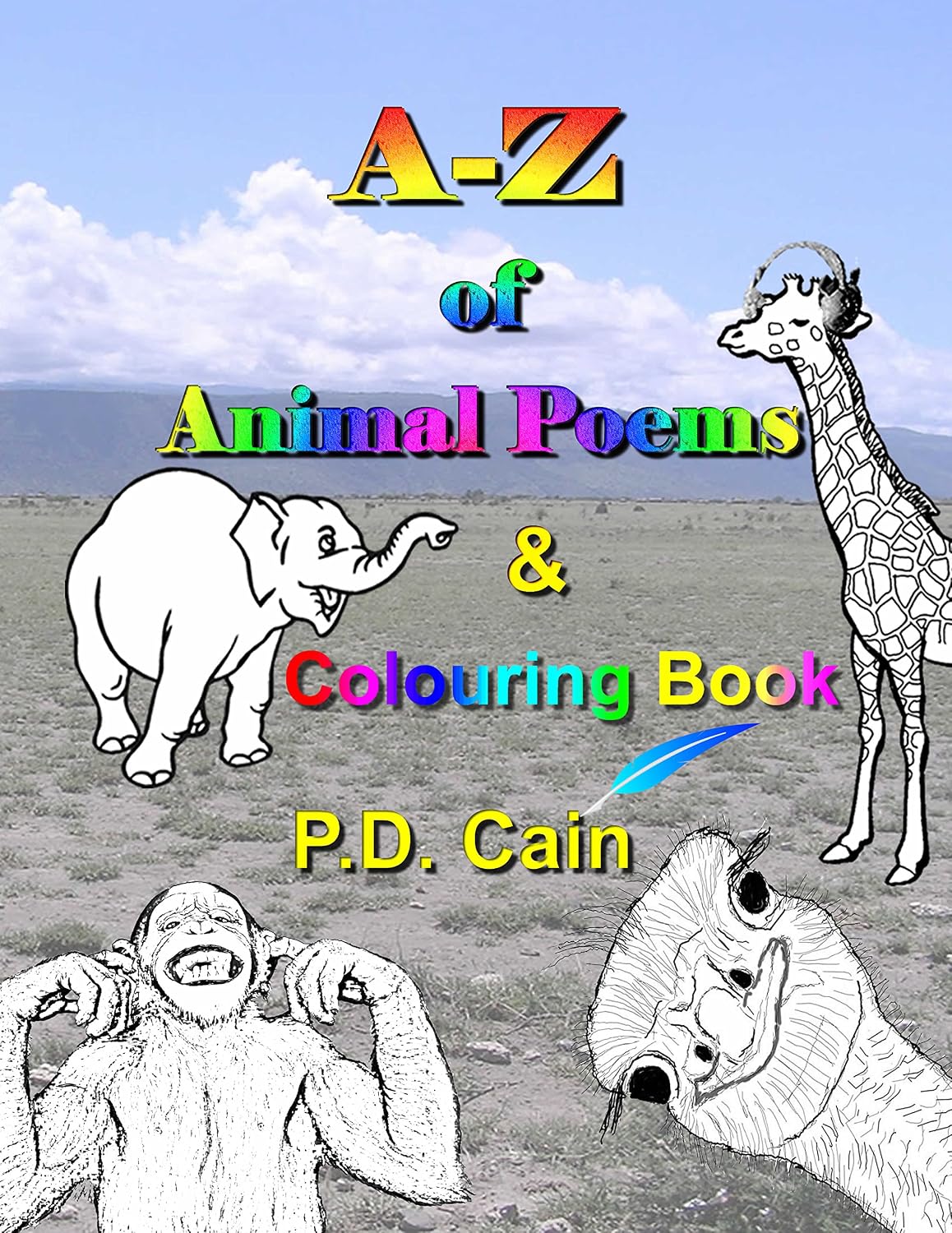 Amazon.com: A-Z of Animal Poems & Colouring Book eBook : Cain, P.D ...