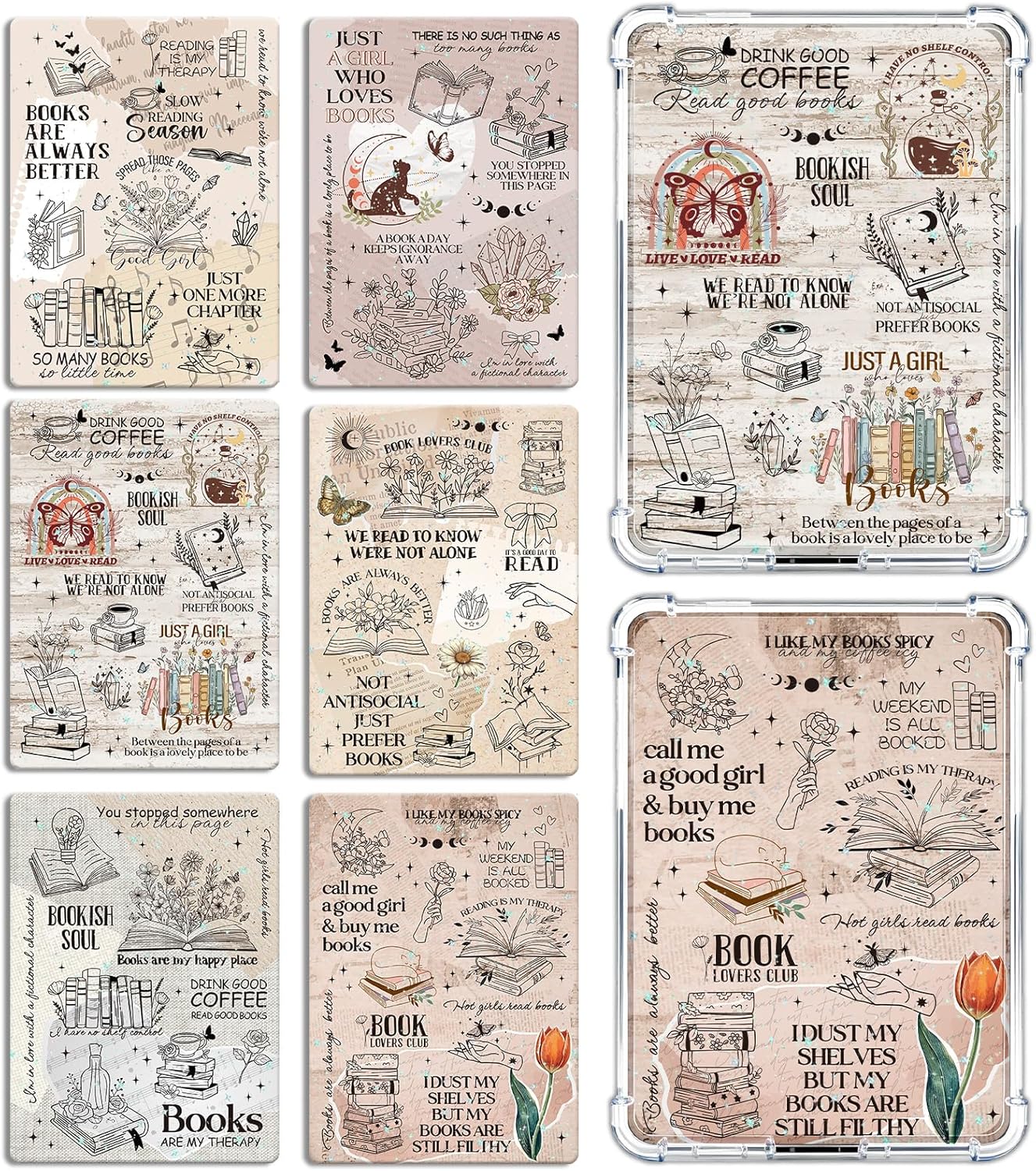 Amazon.com: Rngmsi Insert Cardstock for Clear Case - 6 Pcs Vintage ...