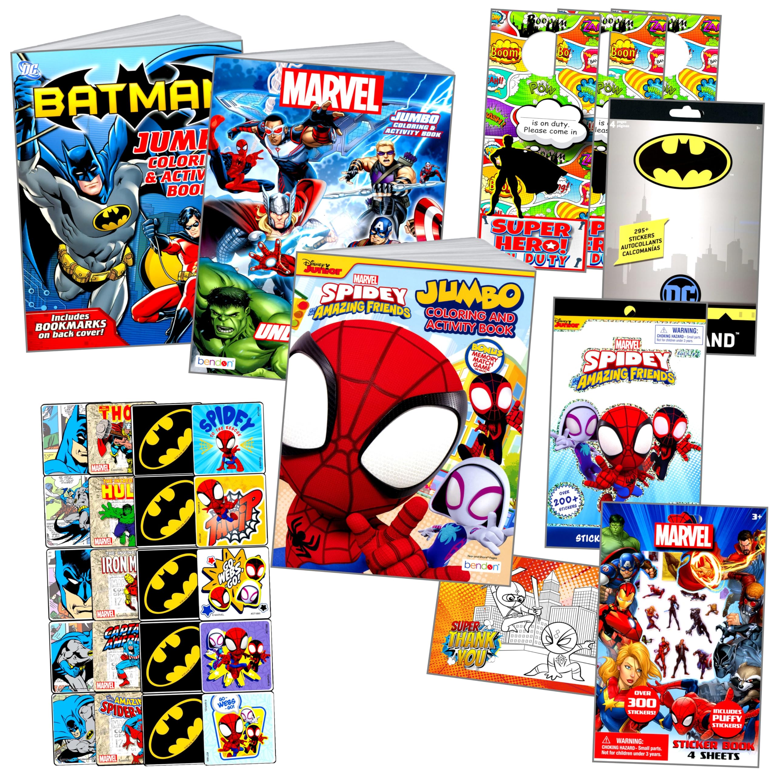 Snapklik.com : Bendon Superhero Coloring Book And Stickers Activity Set ...